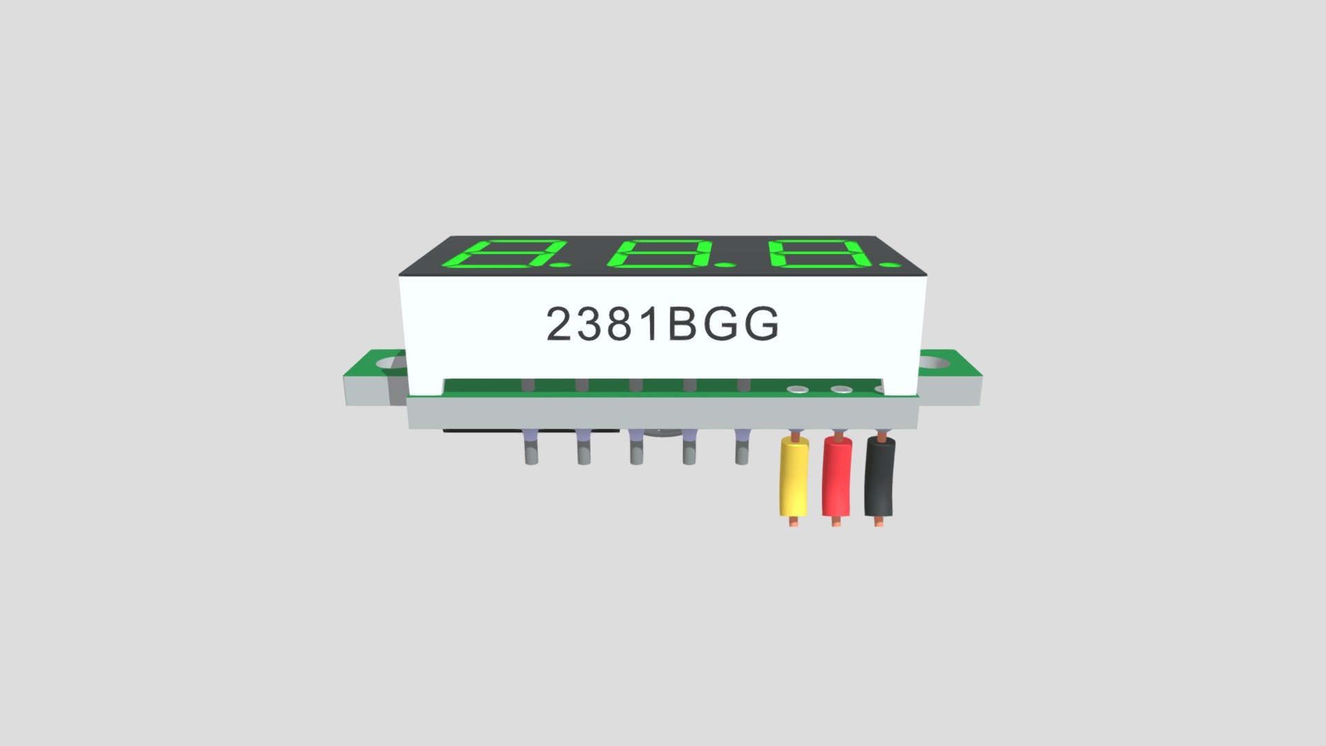 3 Digit Display Module - 3D model by Er. Harshvardhan World (@bestindustrialdesignfirm) [2777c1a ...