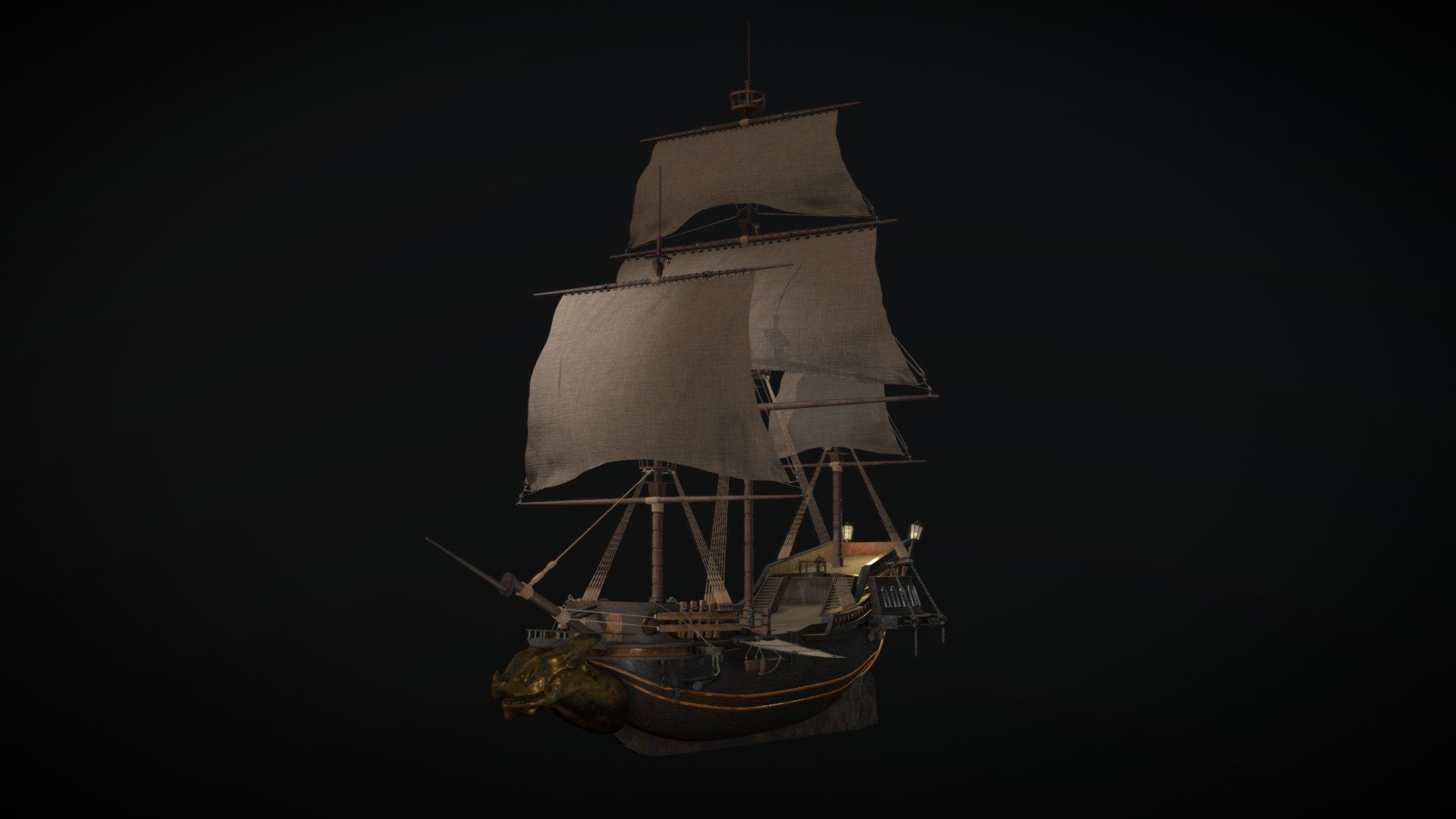 Pirate Ship - Buy Royalty Free 3D model by TheRaffe (@Th3Raffe ...