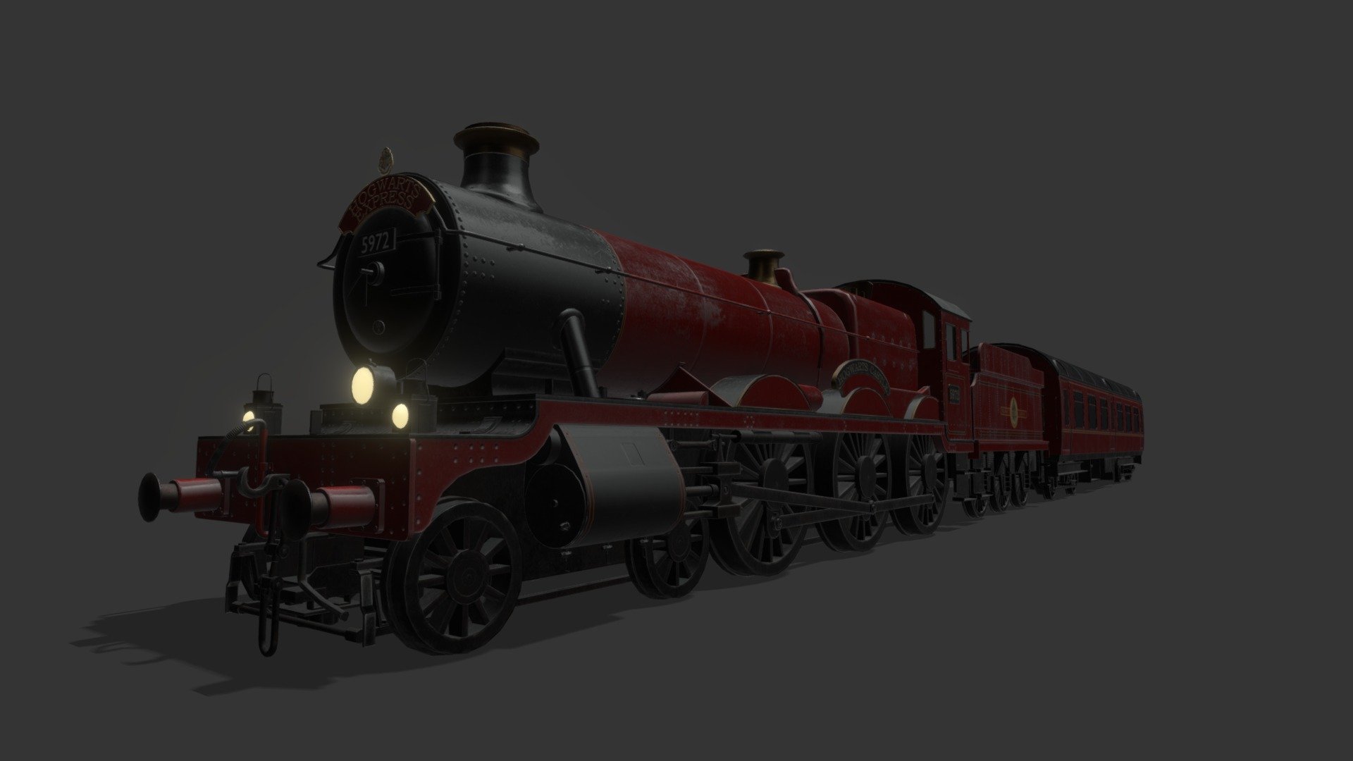HogwartsExpress of Harry Potter - 3D model by Linsong [27794ee] - Sketchfab