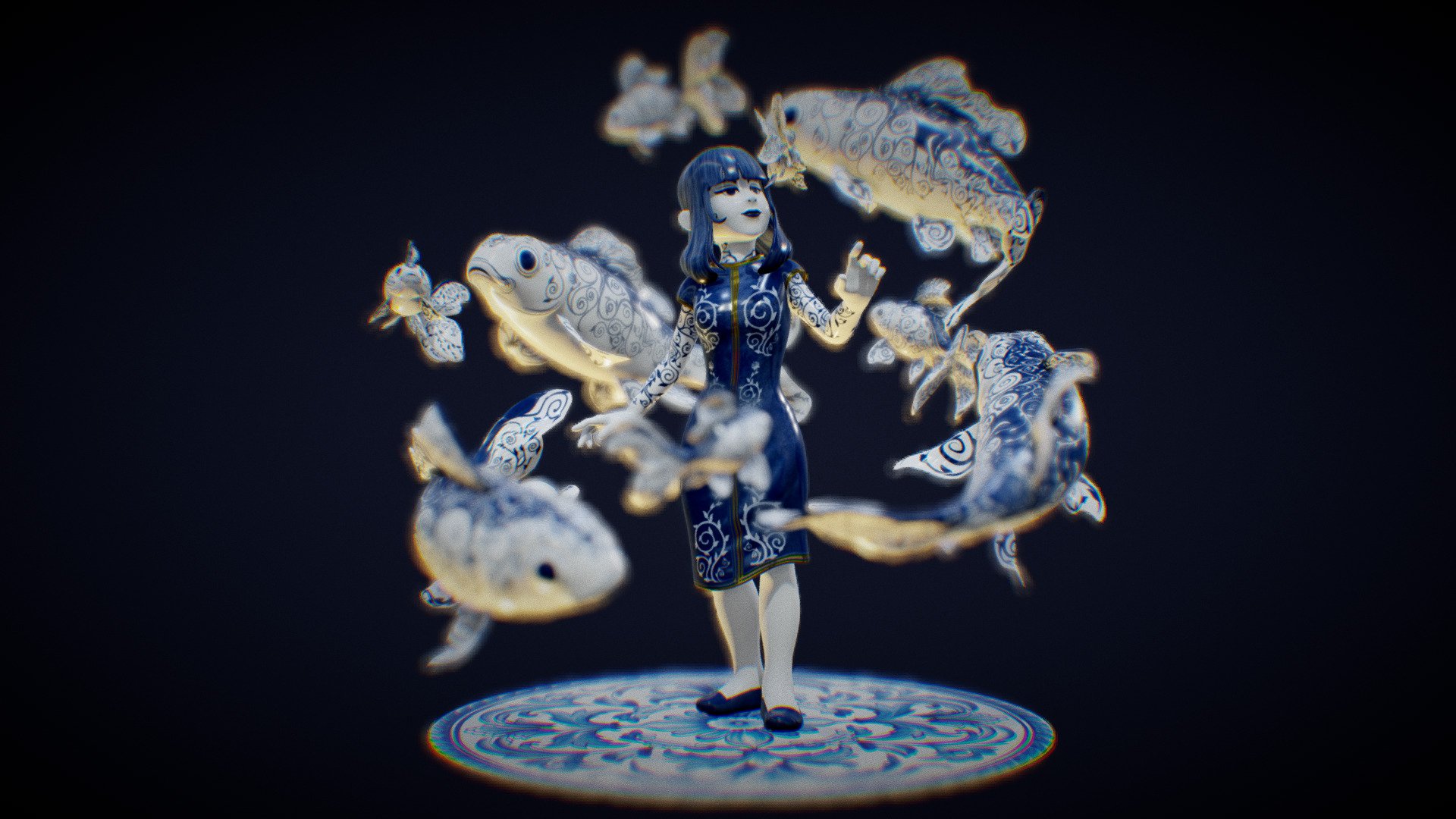 Porcelain - 3D model by IgorSan [277a9a3] - Sketchfab