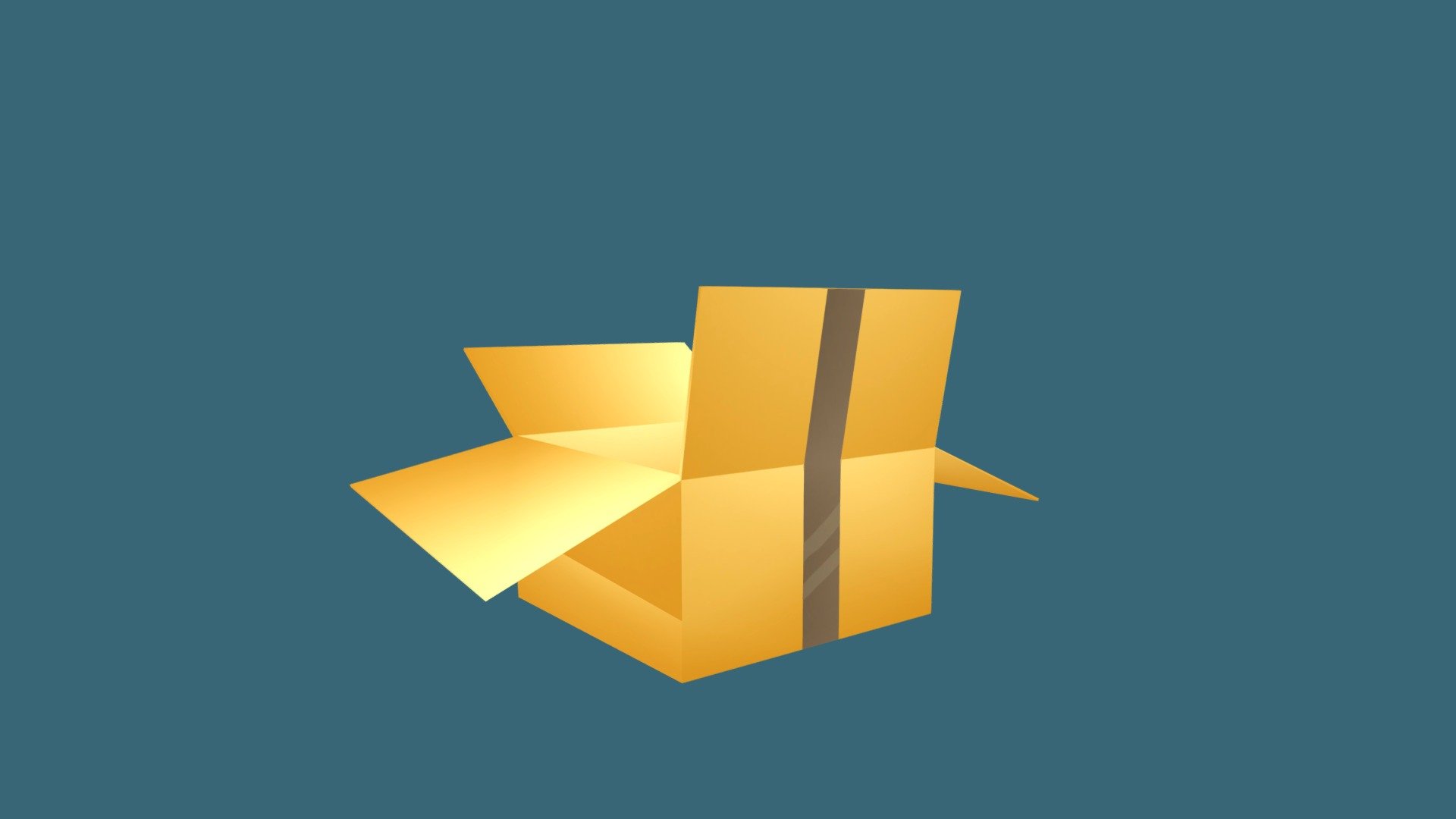 Cardboard Box Full Color Gradient - 3D model by a1x [277eb00] - Sketchfab