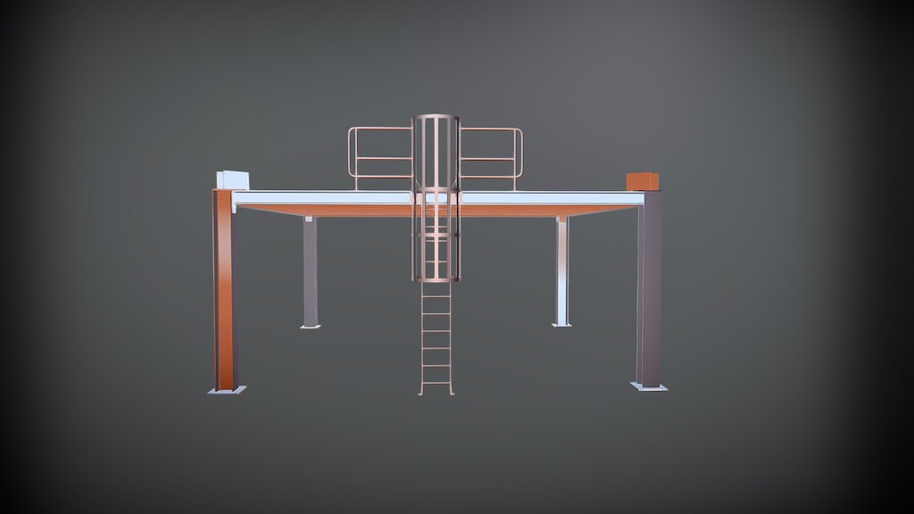 Staalstructuur - 3D model by sup182 [277f0c1] - Sketchfab