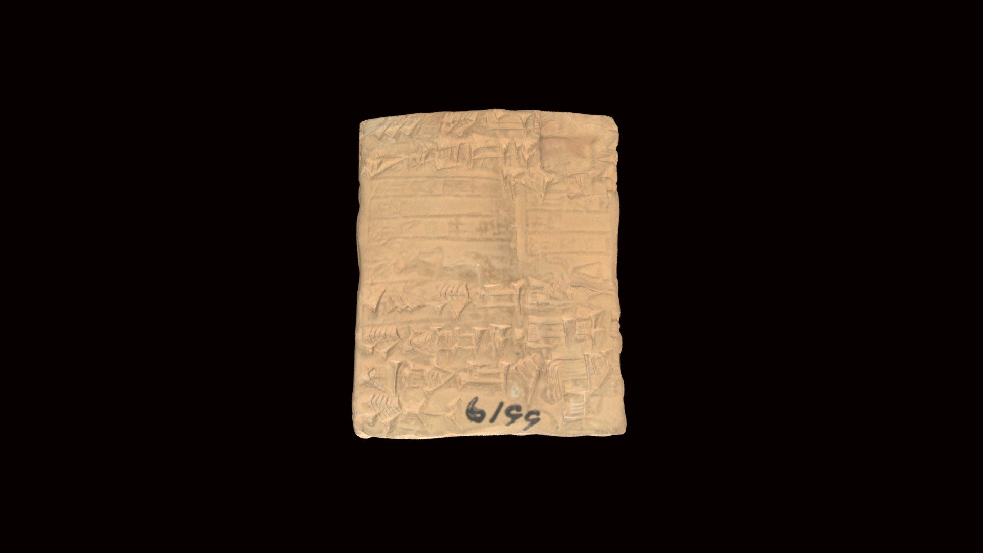 Cuneiform Tablet HMANE1909.5.35 - 3D model by Harvard Museum of the ...