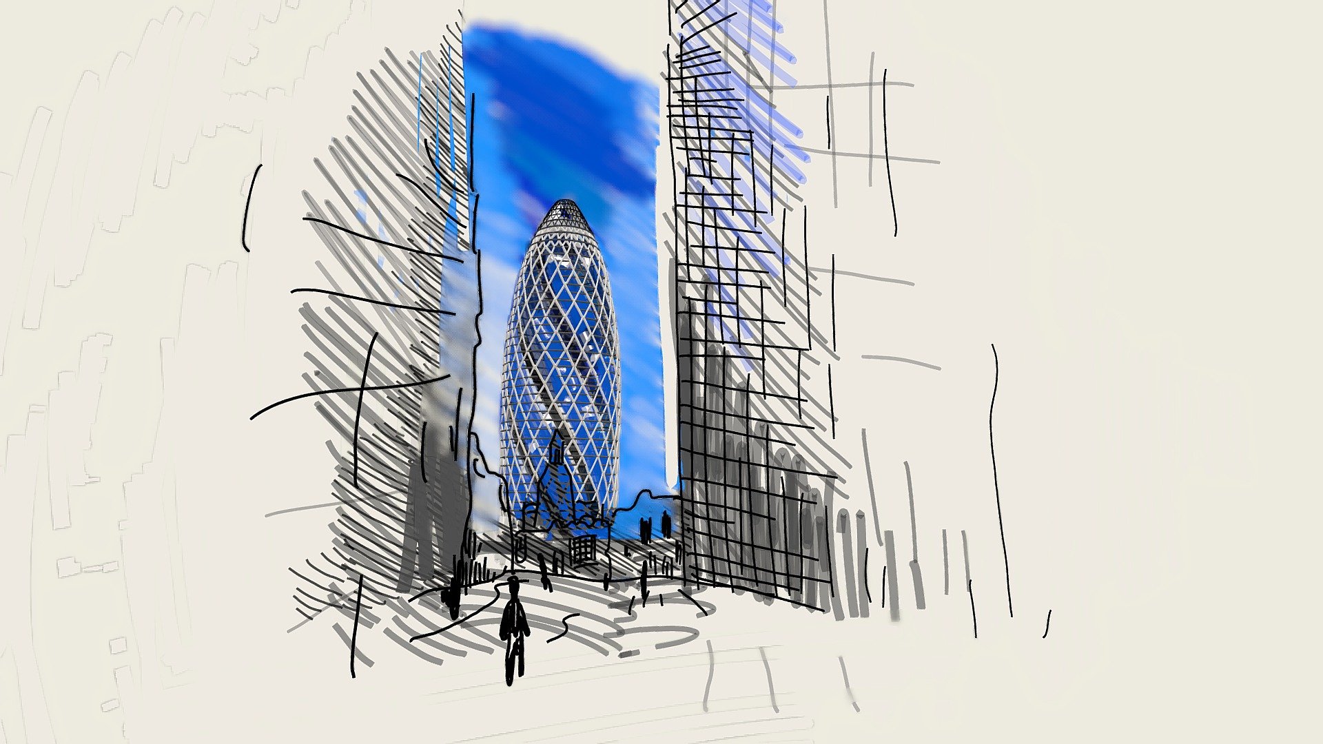 30 st. mary axe drowing(Norman Foster) - Download Free 3D model by Zoe ...