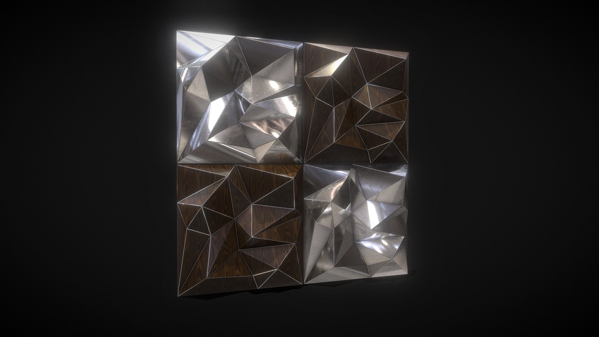 Geo Wall Decoration - Download Free 3D model by Visthétique ...