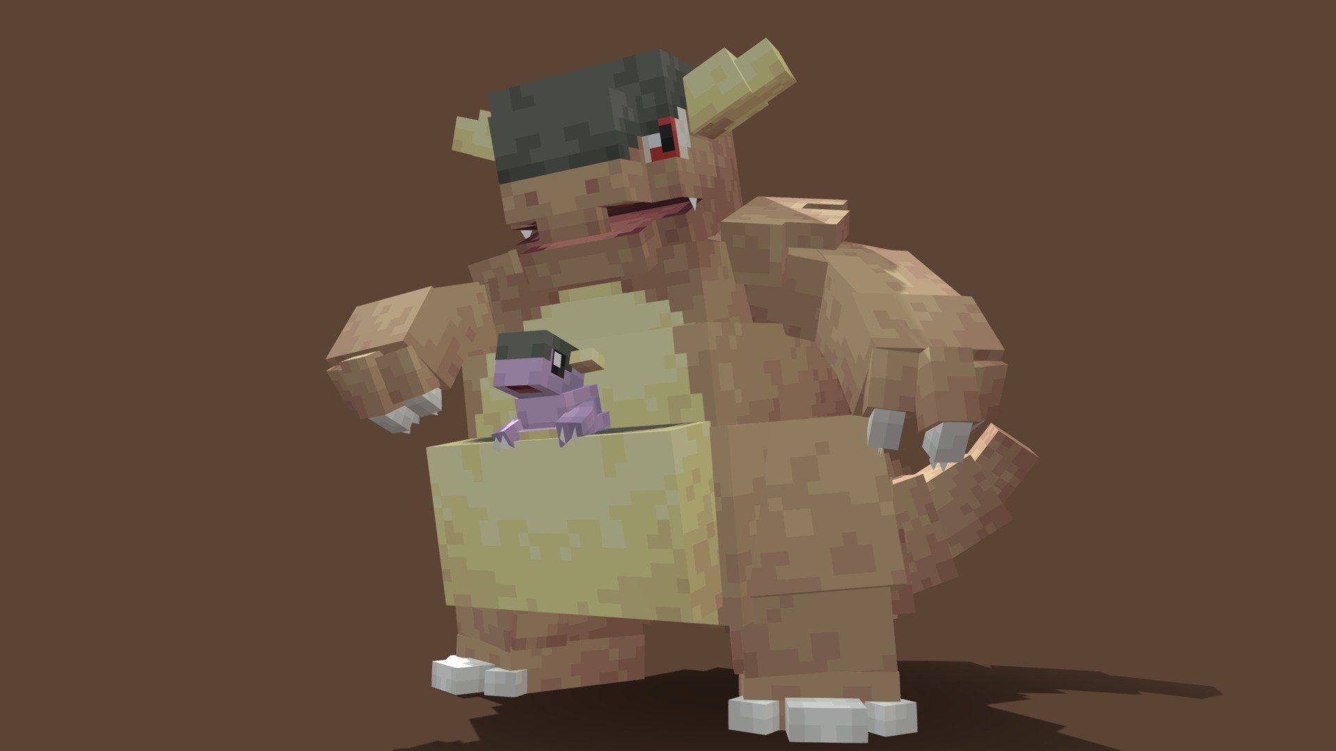Kangaskhan (Cobblemon) - 3D model by heaveninvoid_ [2787271] - Sketchfab