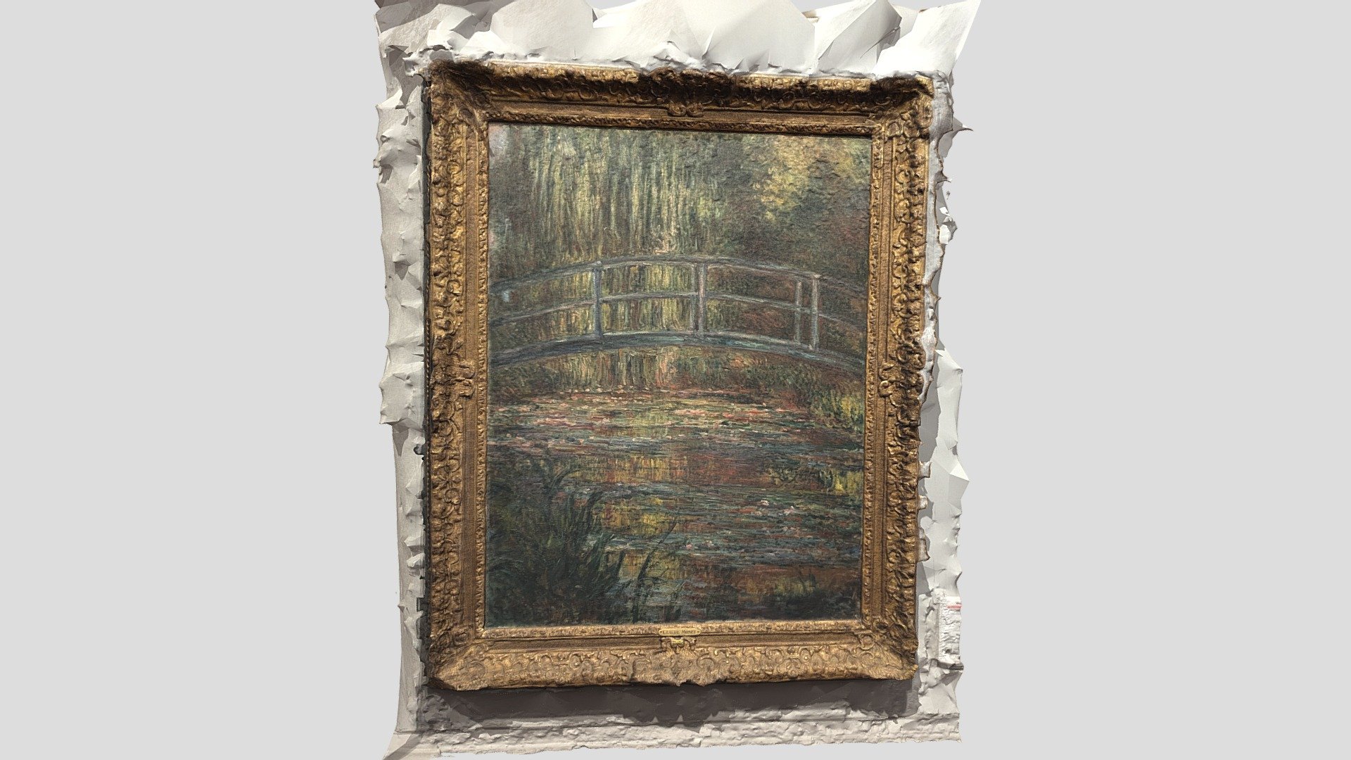 Monet's Bridge over a Pond of Water Lilies - 3D model by Geomatics_Eng ...
