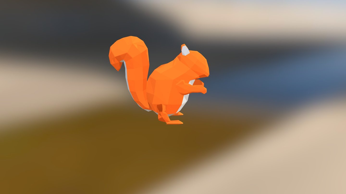 Lowpolysquirrel - 3D model by rageractrulz [2789434] - Sketchfab