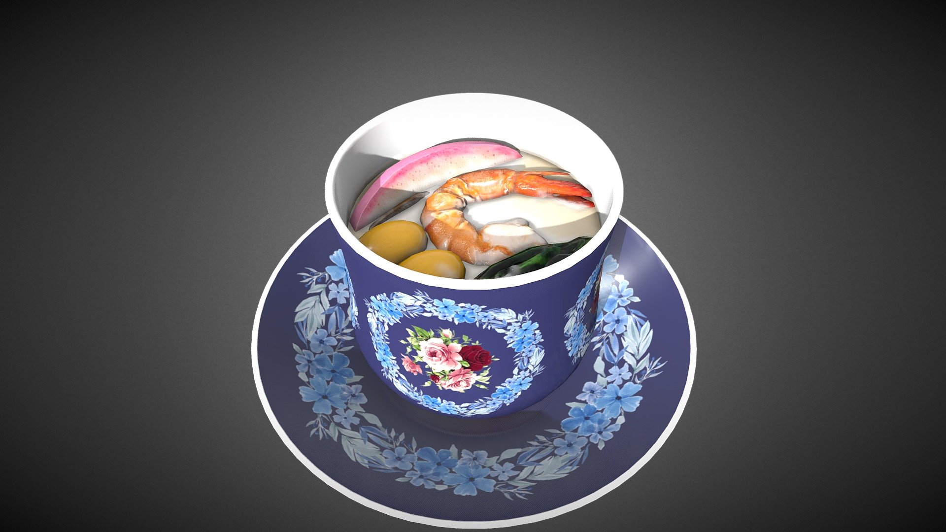 Chawanmushi - Buy Royalty Free 3D model by Devden [278a309] - Sketchfab ...