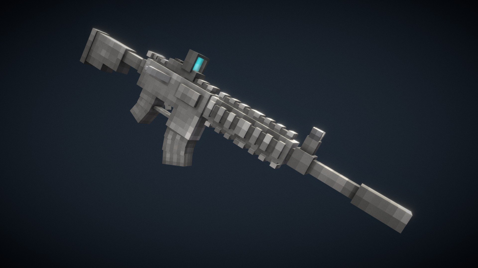M4A1 [Voxel] - 3D model by Radium (@Radium_Studio) [278f93e] - Sketchfab