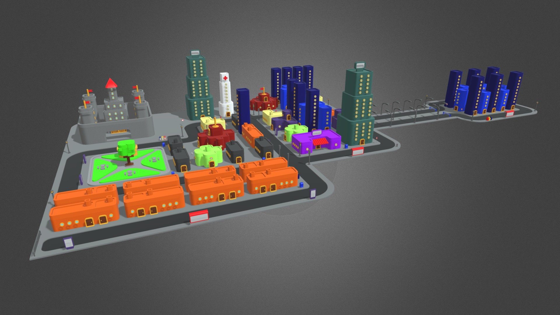 City pack 1 - 3D model by vazquez.se [279208c] - Sketchfab