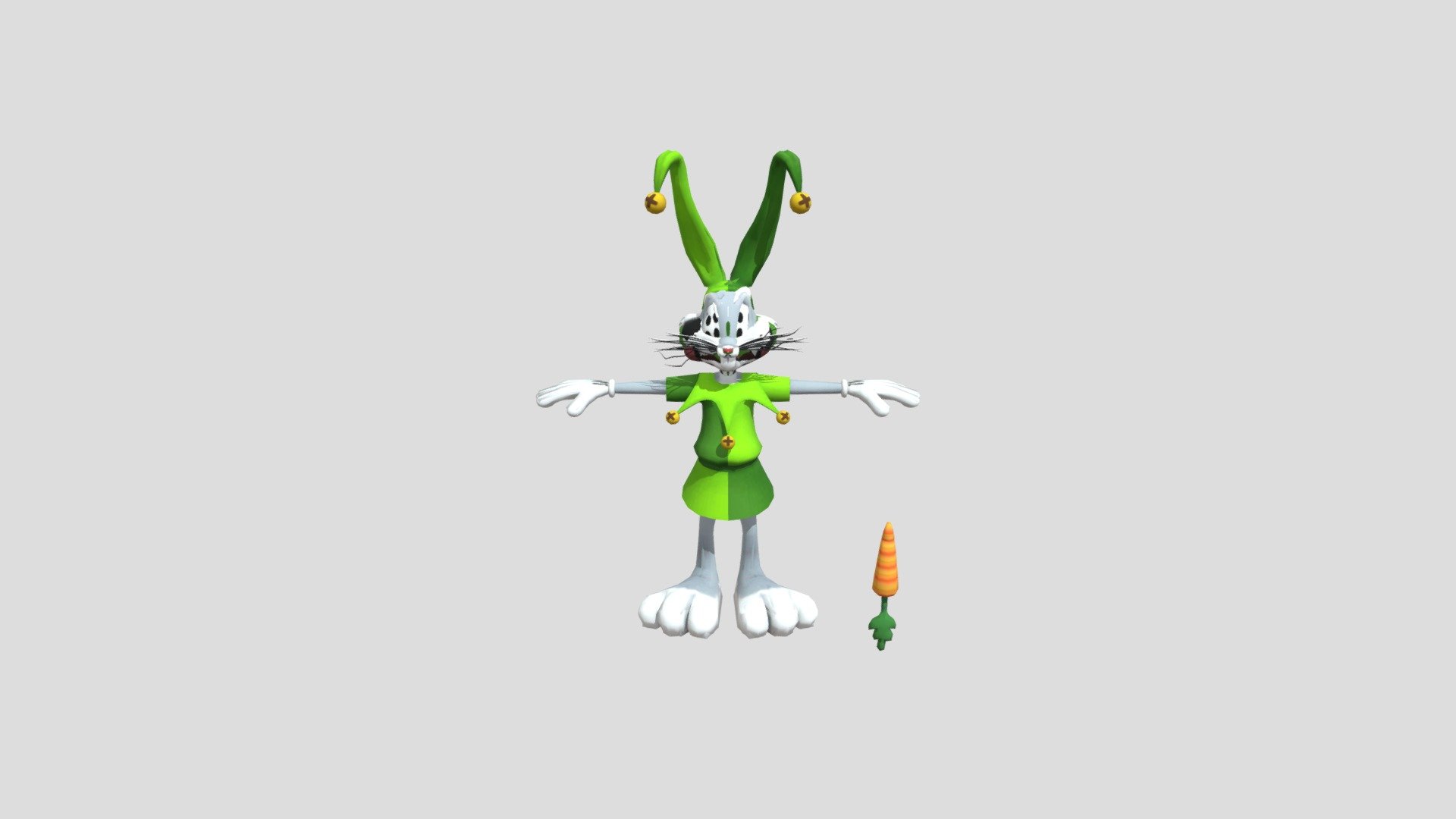 Bugs Bunny Jester - Download Free 3D model by anderlenolan [2794883 ...