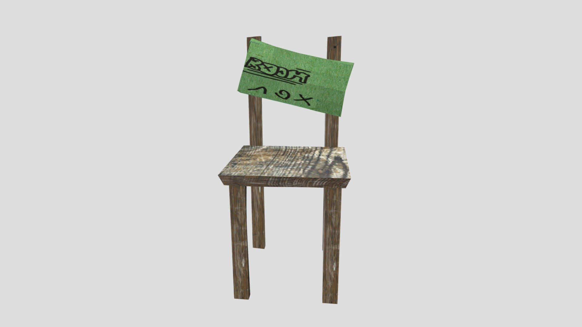 A typical chair in a Russian school. - Download Free 3D model by Fang ...