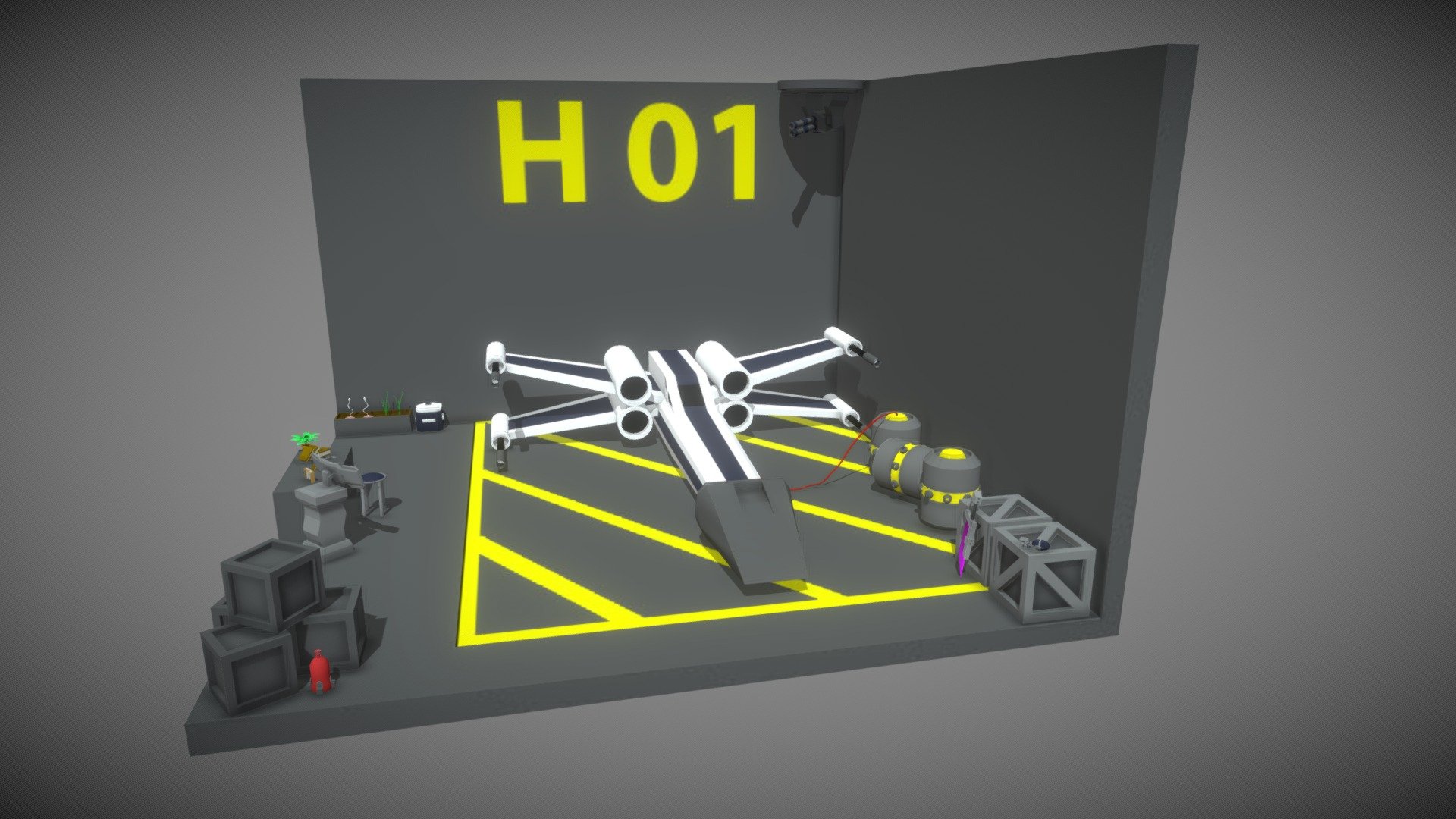 Hanger Bay - 3D model by Samuel Inglis (@Samuel.Inglis) [2795abf ...