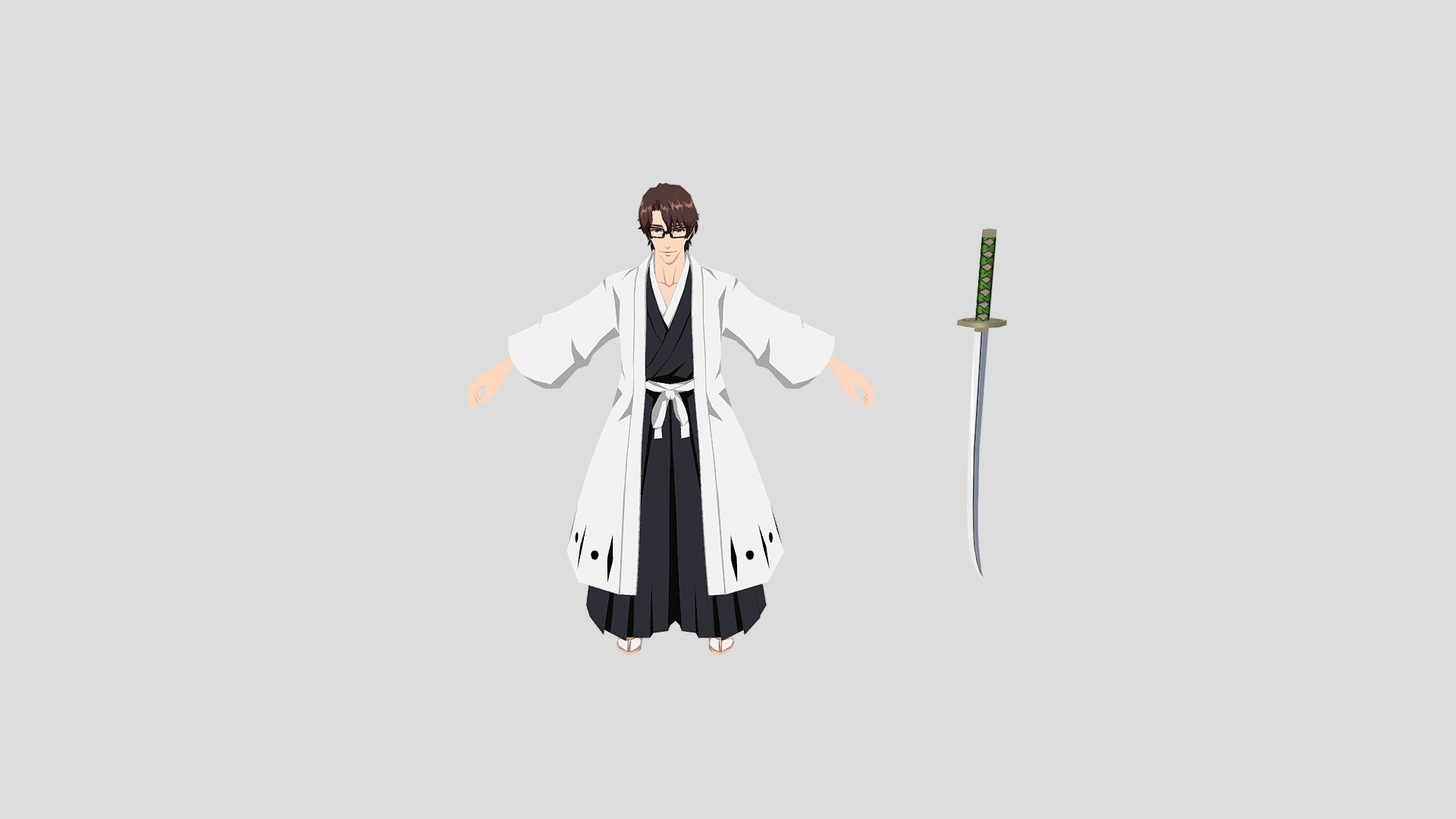 Sousuke Aizen (General) - Download Free 3D model by Cyrone™ (@Cyrone ...