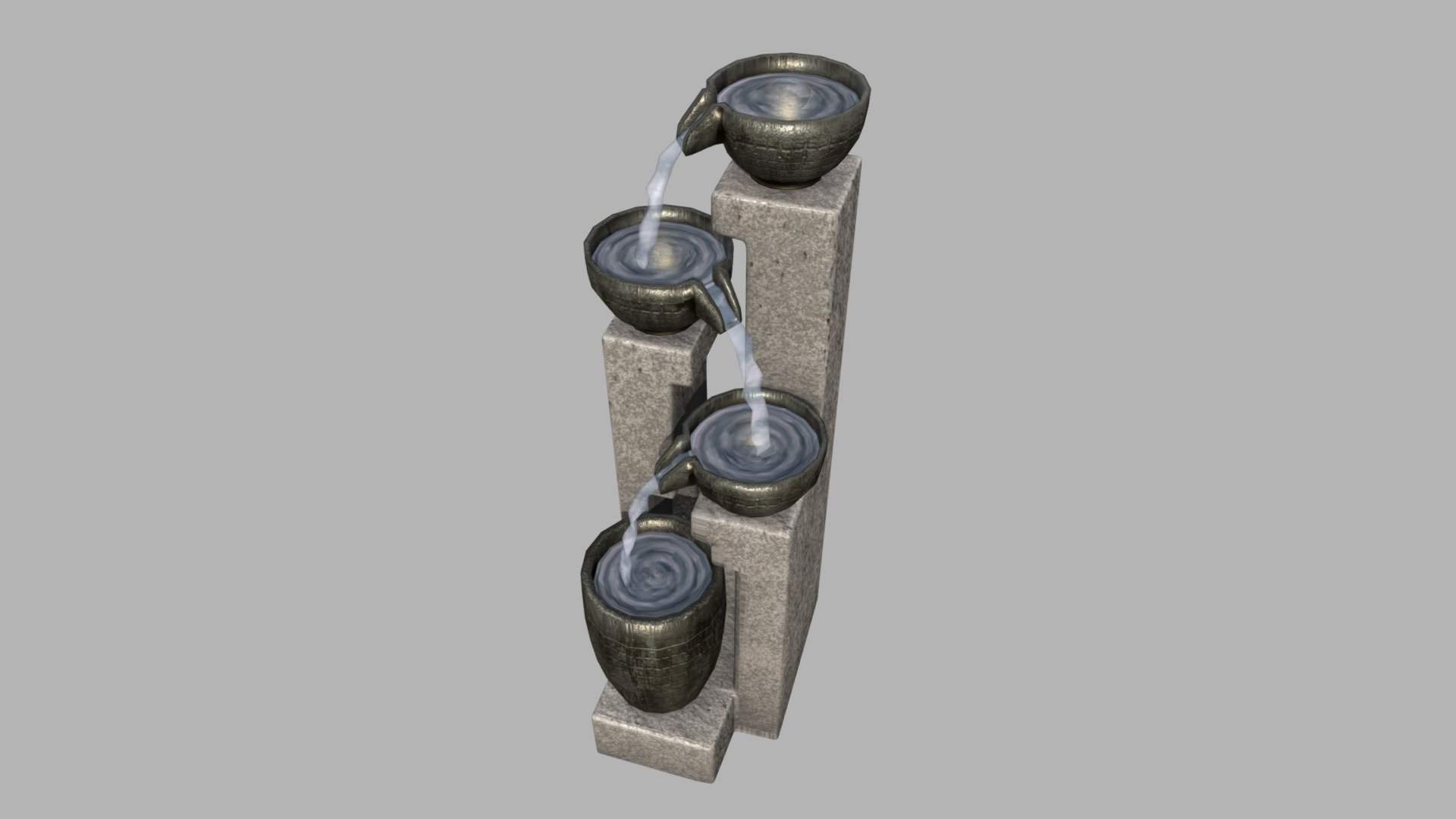 Balinese Water Feature 3D Model - 3D model by Trine Epiphany ...
