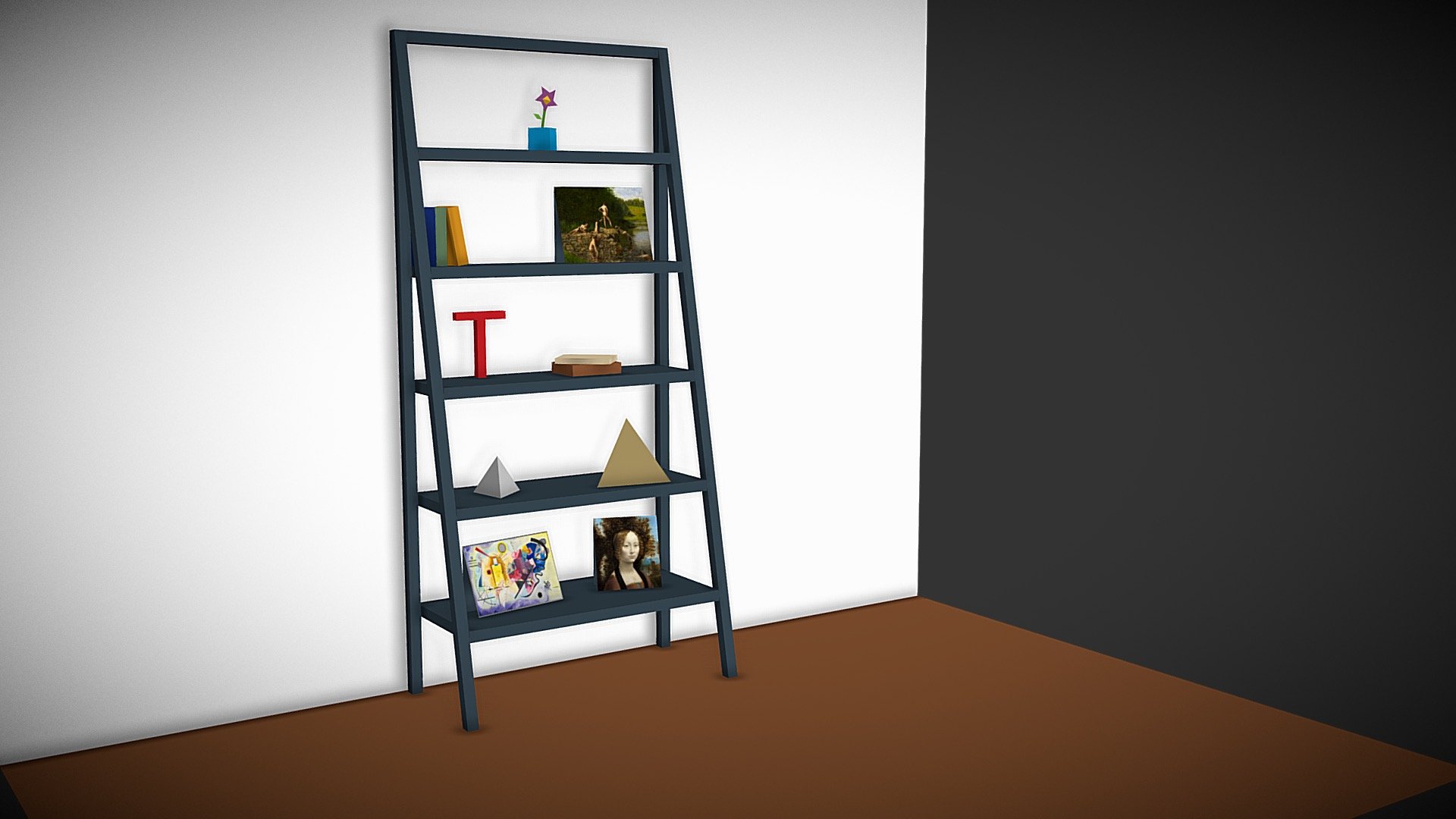Bookshelf: Household Props 12 - Download Free 3D model by Daniel O'Neil ...