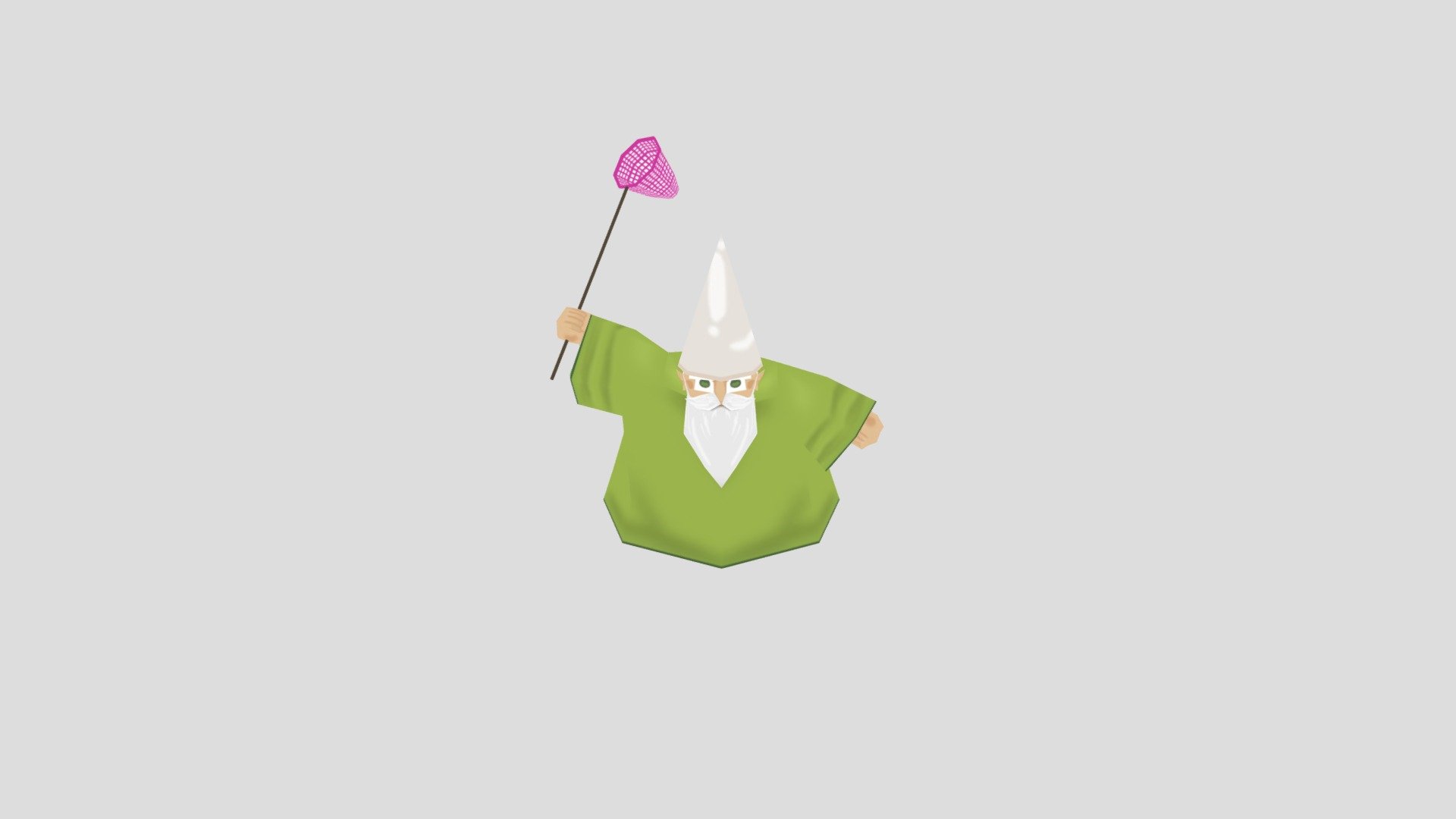 the-green-wizard-gnome-n64-style - Download Free 3D model by ...