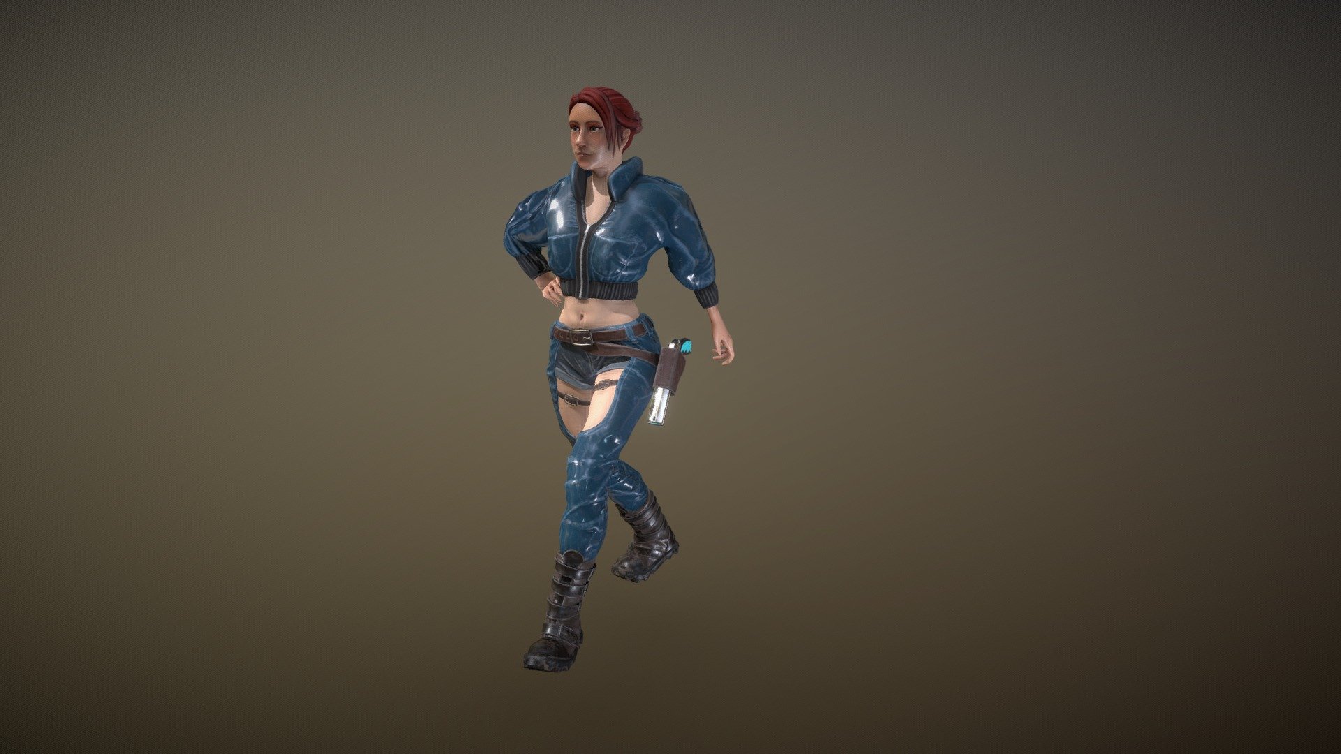 Character SF Woman Guard Pose - 3D model by Baverez Triss ...