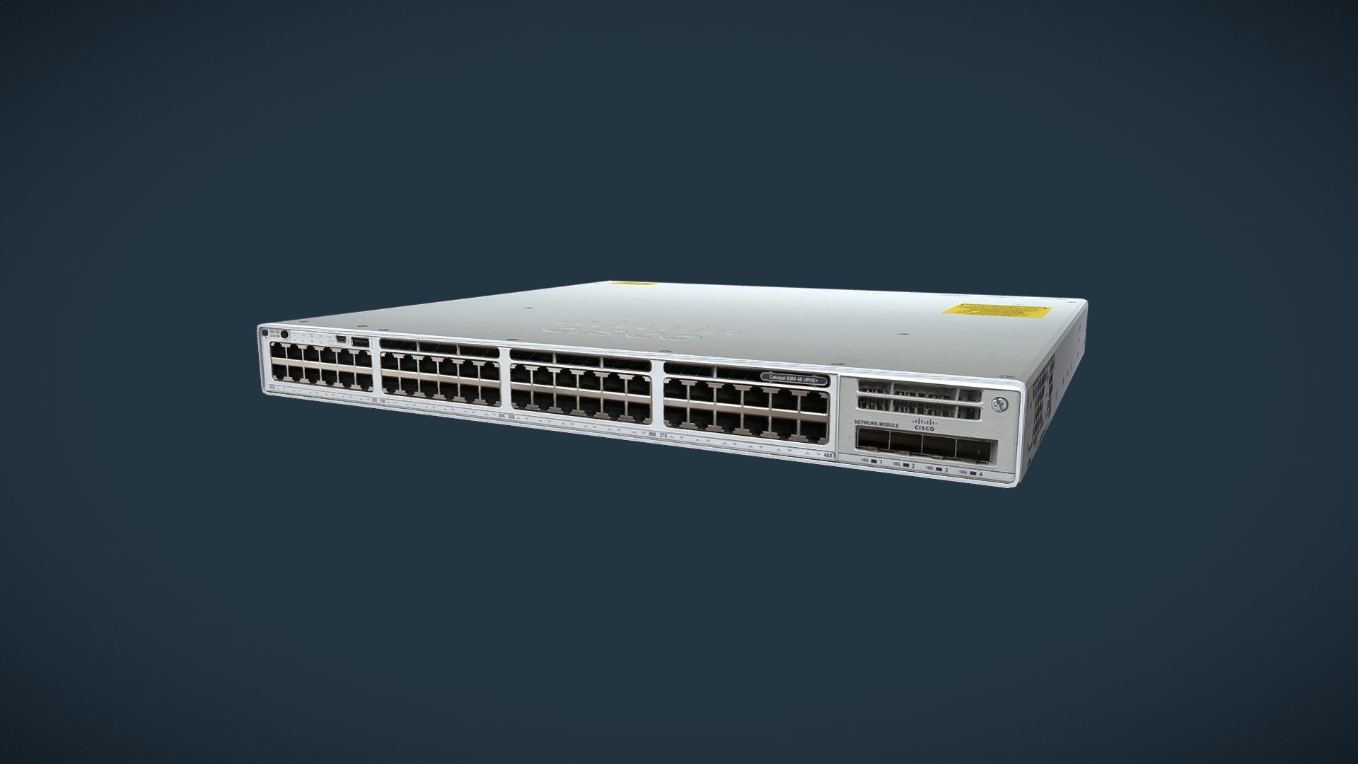 C9300-48H - 3D model by Cisco IBNG media [279f0ab] - Sketchfab
