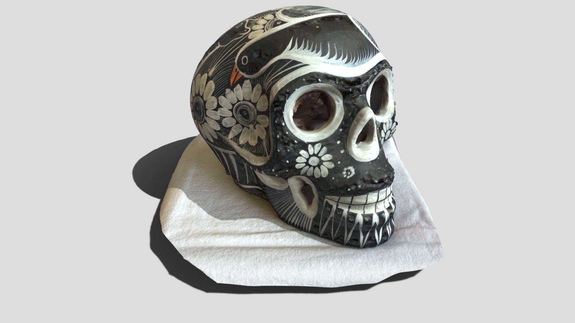 Ceramic Skull (Mexico) V2 - 3D model by jovrnalism [279f248] - Sketchfab