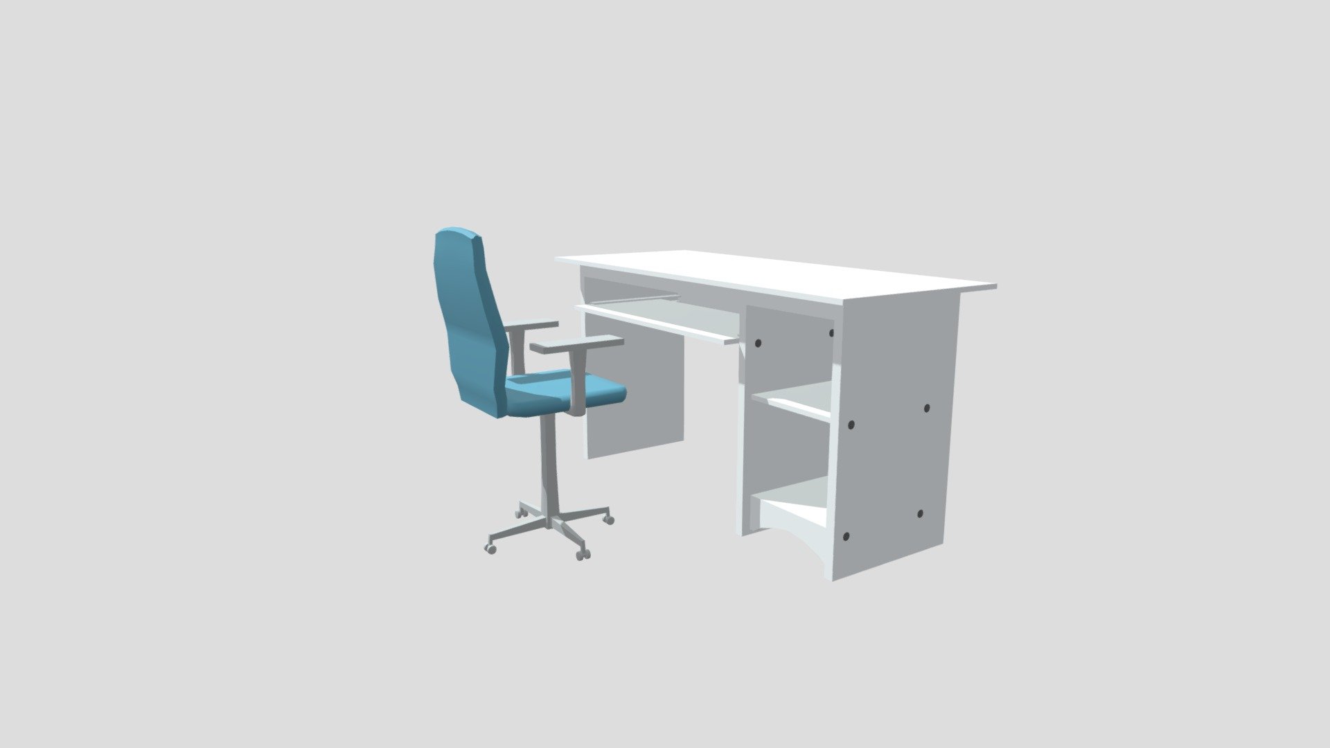 Computer Desk Chair - 3D model by Rajin4 [279f8b5] - Sketchfab