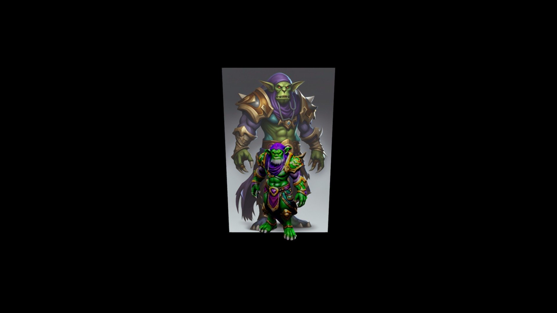 Title The Orc A large, green-skinned orc st - Download Free 3D model by ...
