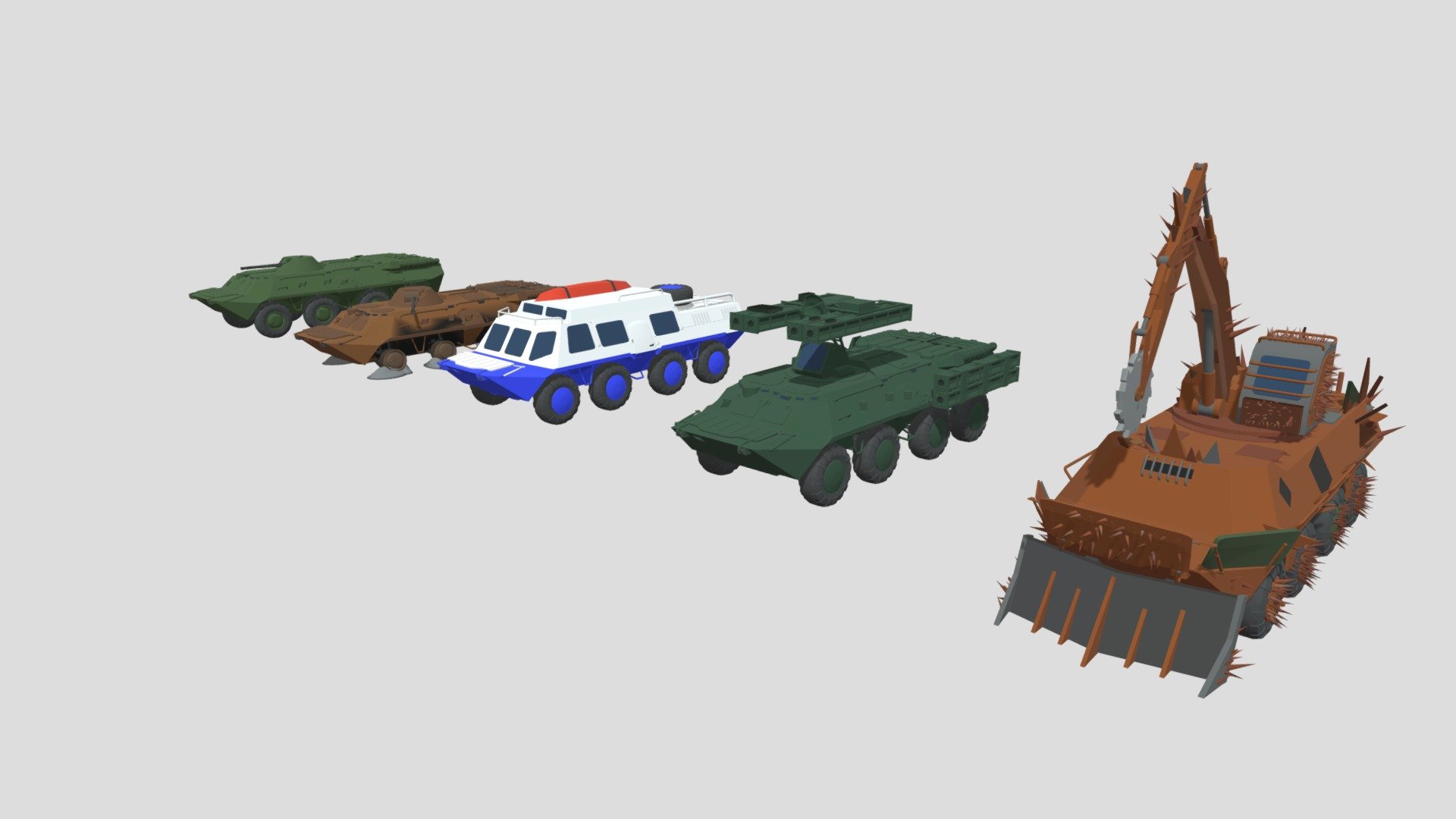 BTR-80 - 3D model by Heend [27a11a9] - Sketchfab