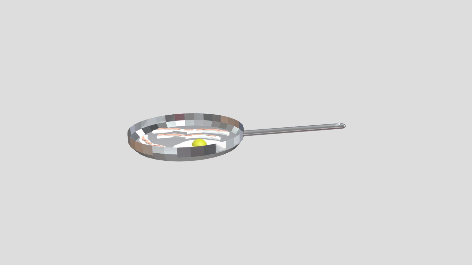low poly Frying Pan - 3D model by McDerpmick [27a2ae5] - Sketchfab
