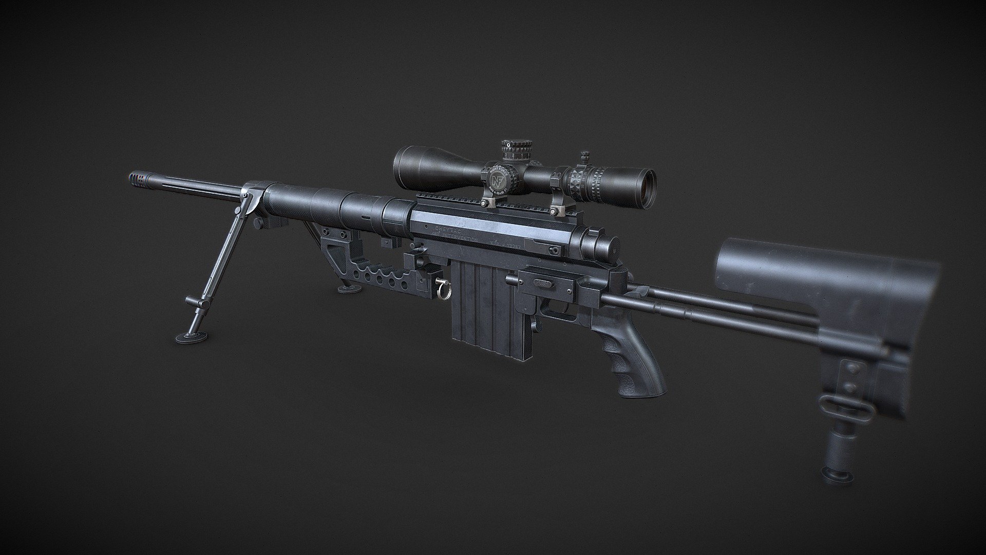 CHEYTAC M200 Low-poly 3D model - Buy Royalty Free 3D model by ...