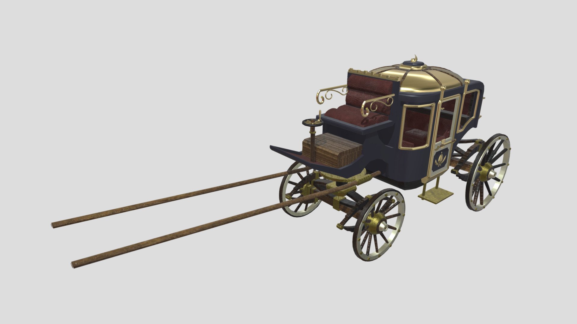 Carriage - 3D model by VItor56 [27a3333] - Sketchfab