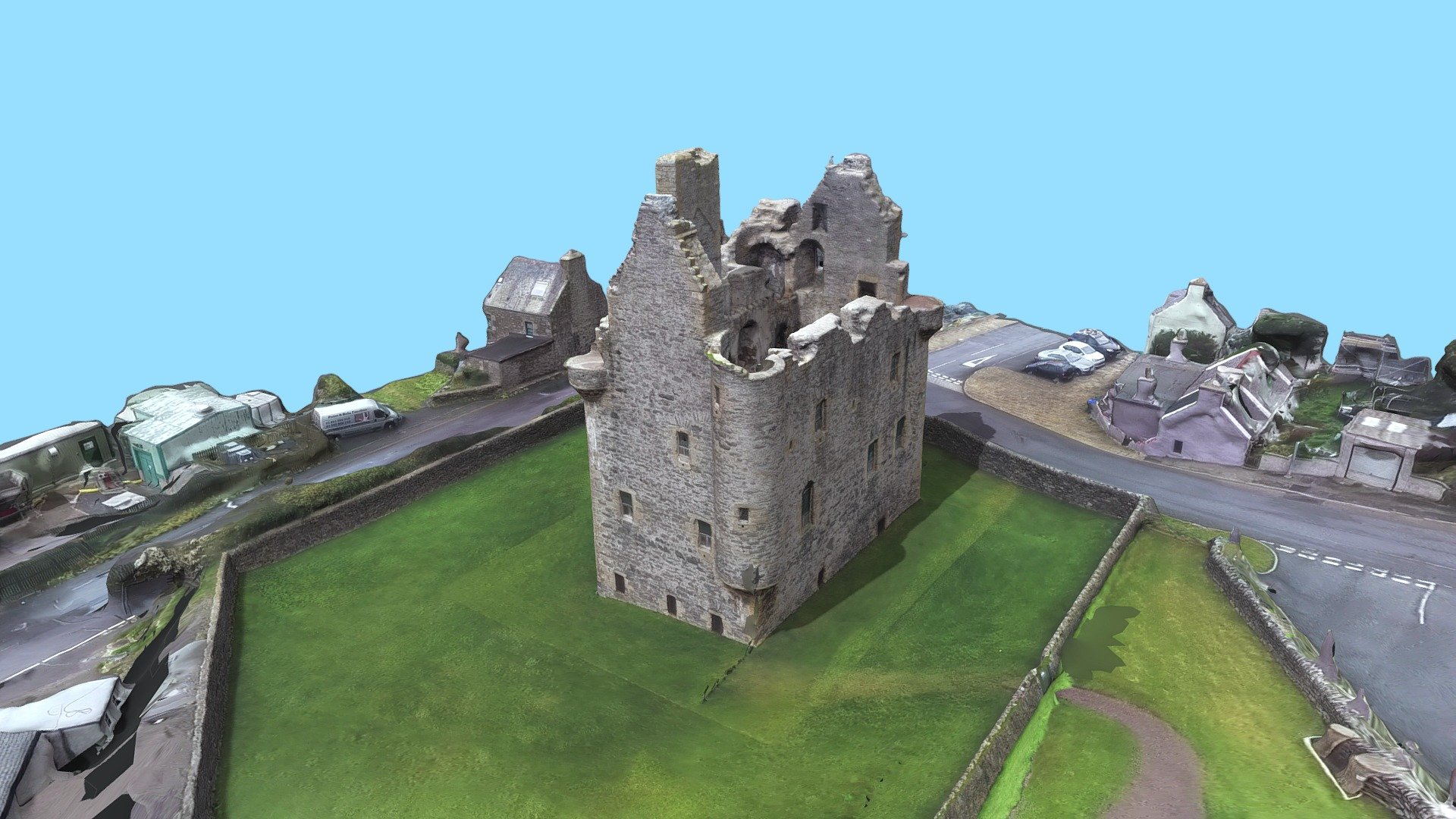 Scalloway Castle, Scotland - Buy Royalty Free 3D model by LibanCiel ...