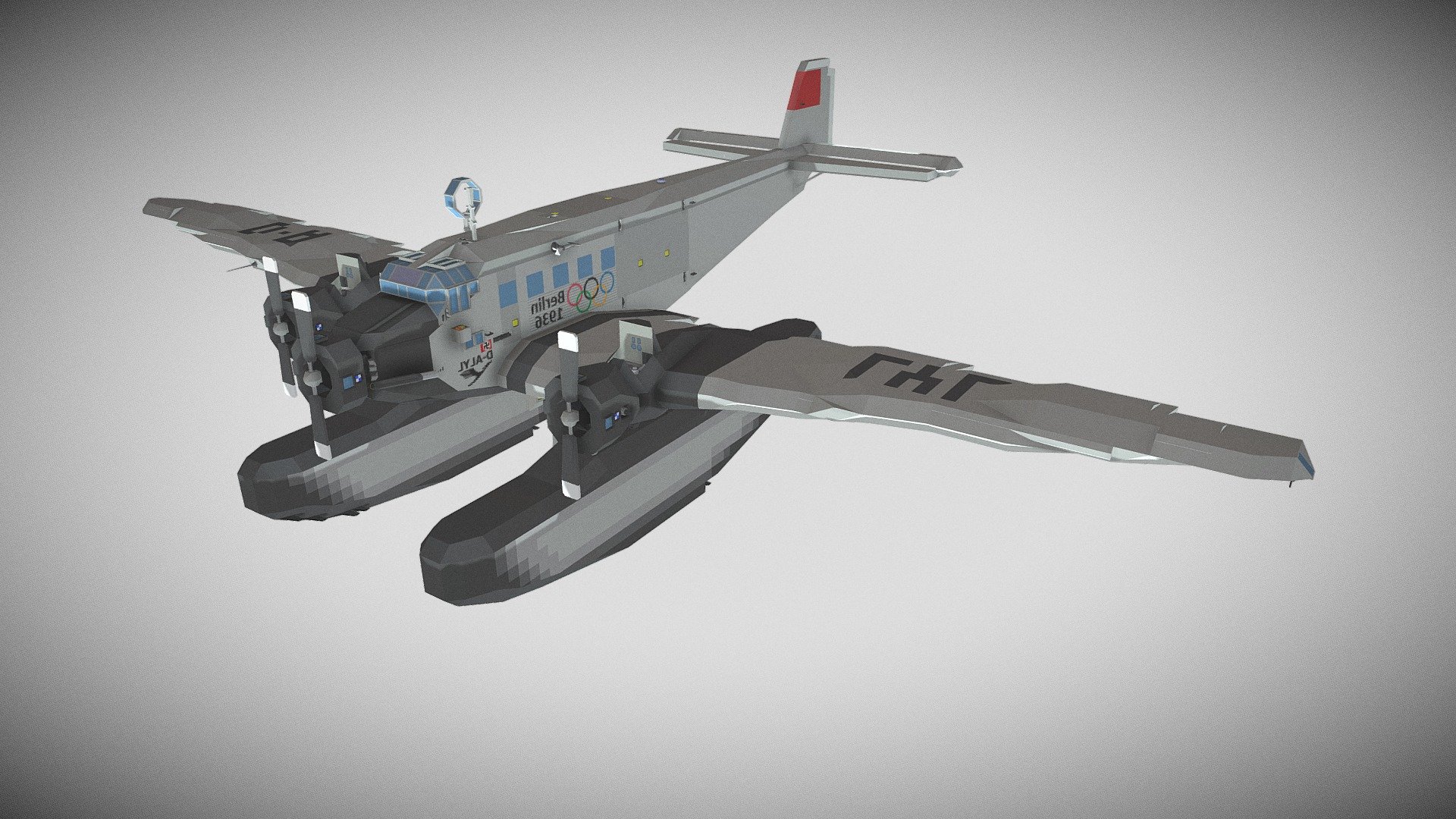 Junkers Ju 52/3m Floatplane - Stormworks - Download Free 3D model by ...