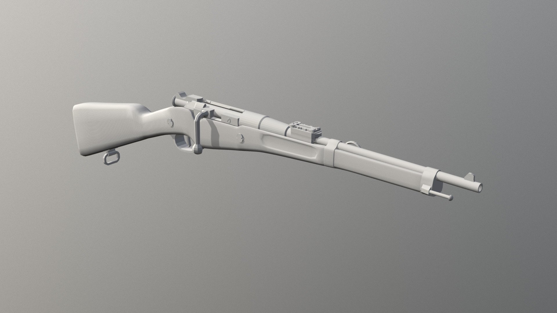 SOLUNSKI FRONT Karabin Kon. Berthier M-1892 - 3D model by Goran ...