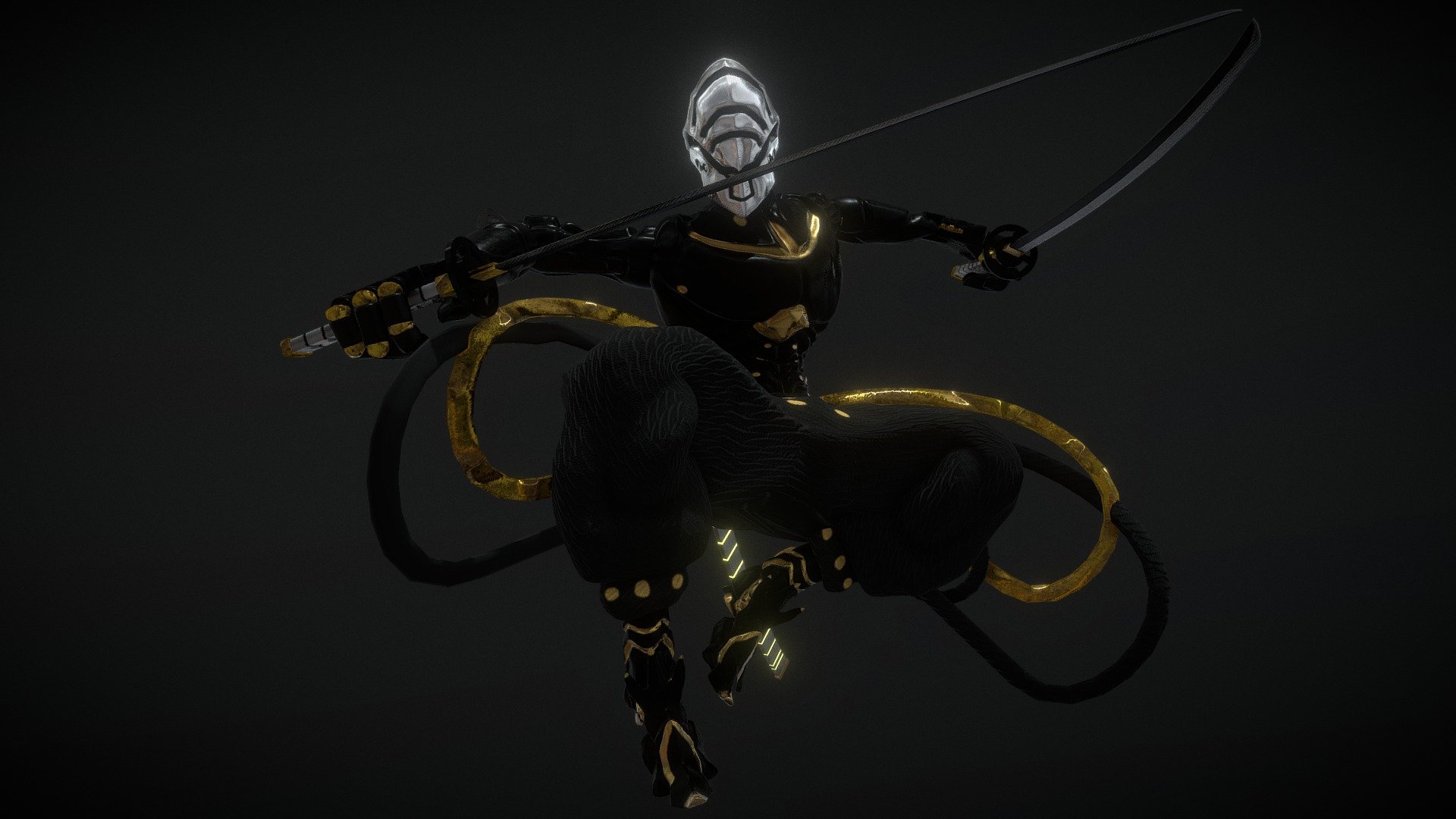 ninja cyborg - 3D model by MagicHorizon (@CalangoTech) [27a8905 ...