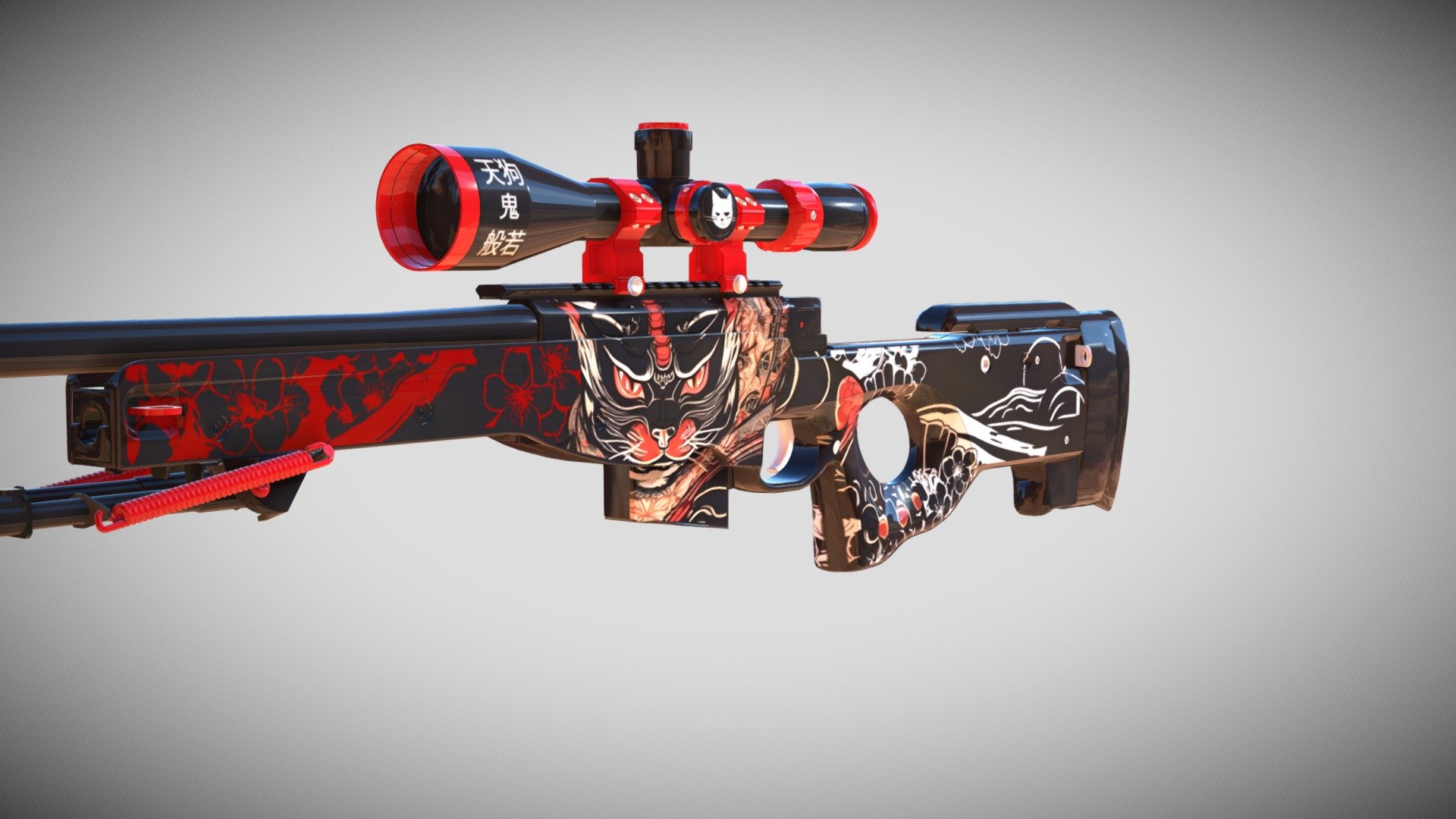 AWP | CatSamura - 3D model by kisskisskisssis [27a981e] - Sketchfab