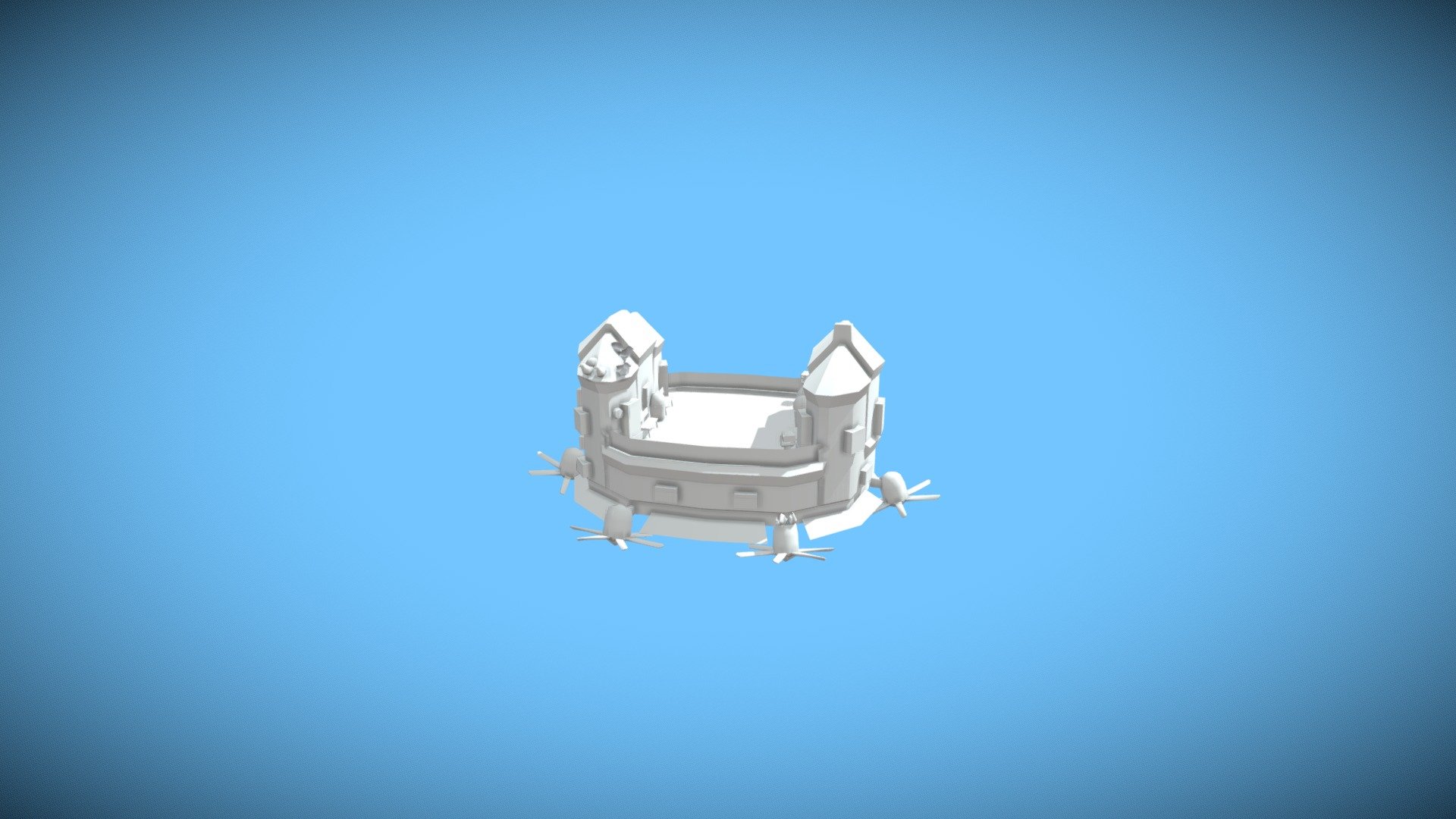 Flying Town - 3D model by rawfury_liam [27aa5d0] - Sketchfab