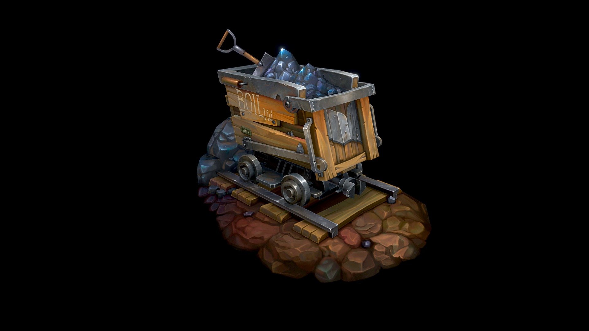 minecart - 3D model by jeon minsu (@goffhakssud) [27ab989] - Sketchfab