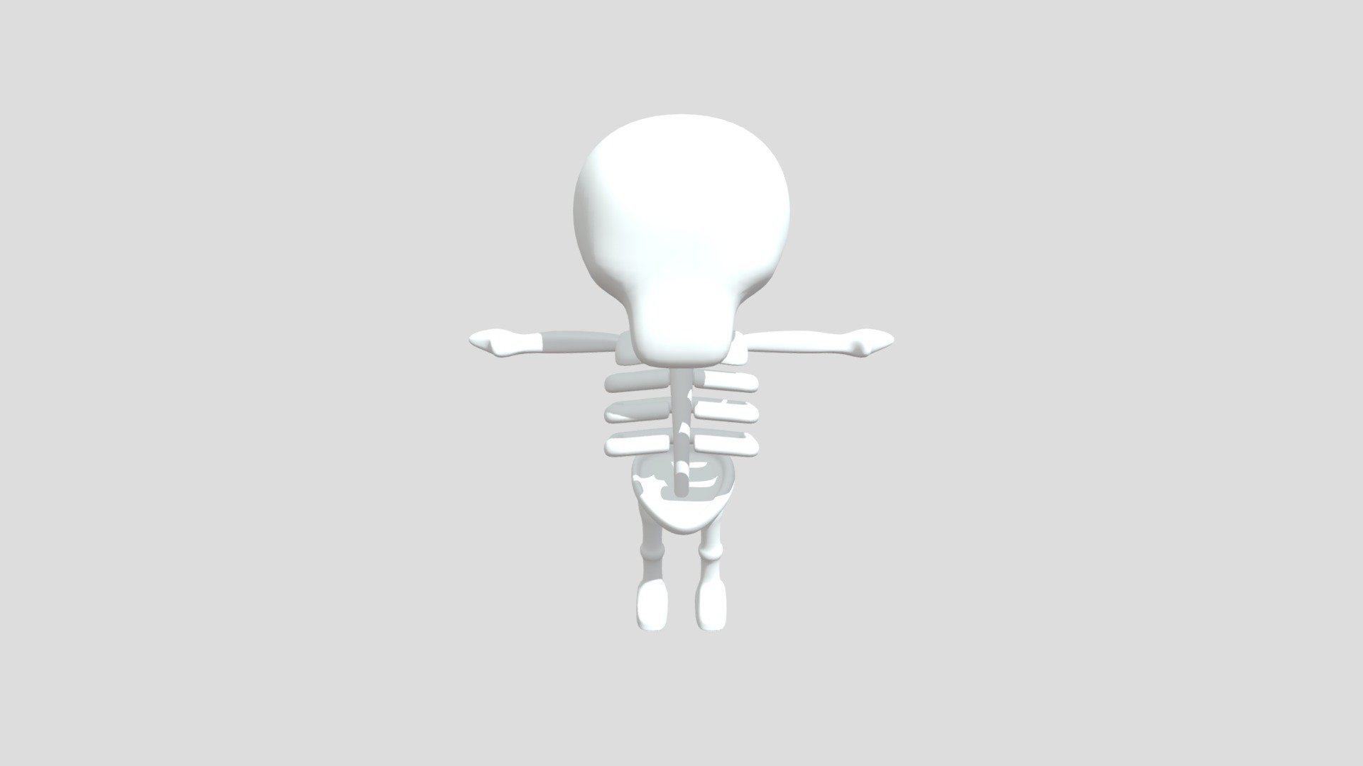 Skeleton chibi - 3D model by Pablo Rodriguez (@Ddagma) [27aba51 ...