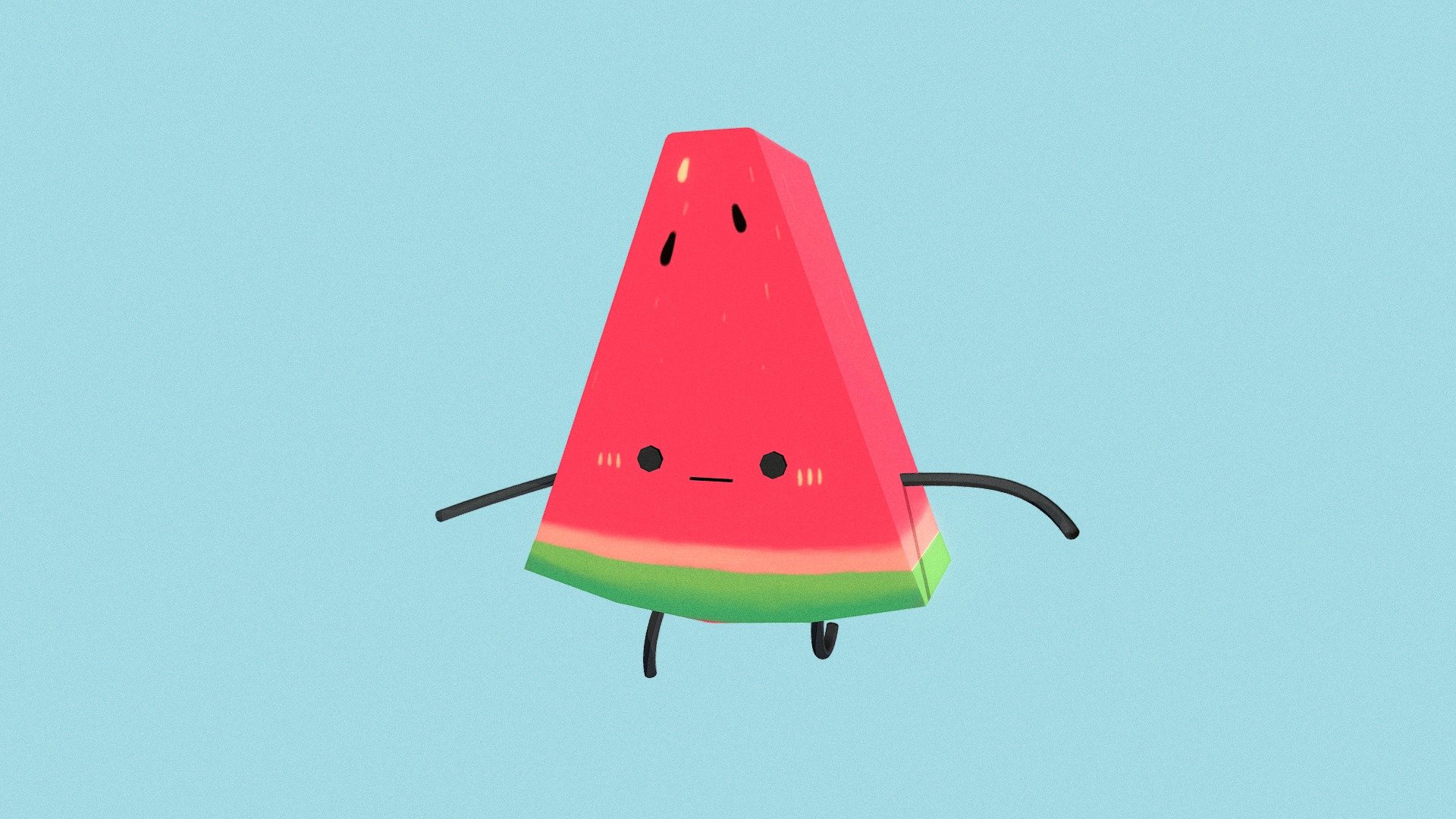WatermelonMan - 3D model by kokuruuuuu [27af531] - Sketchfab