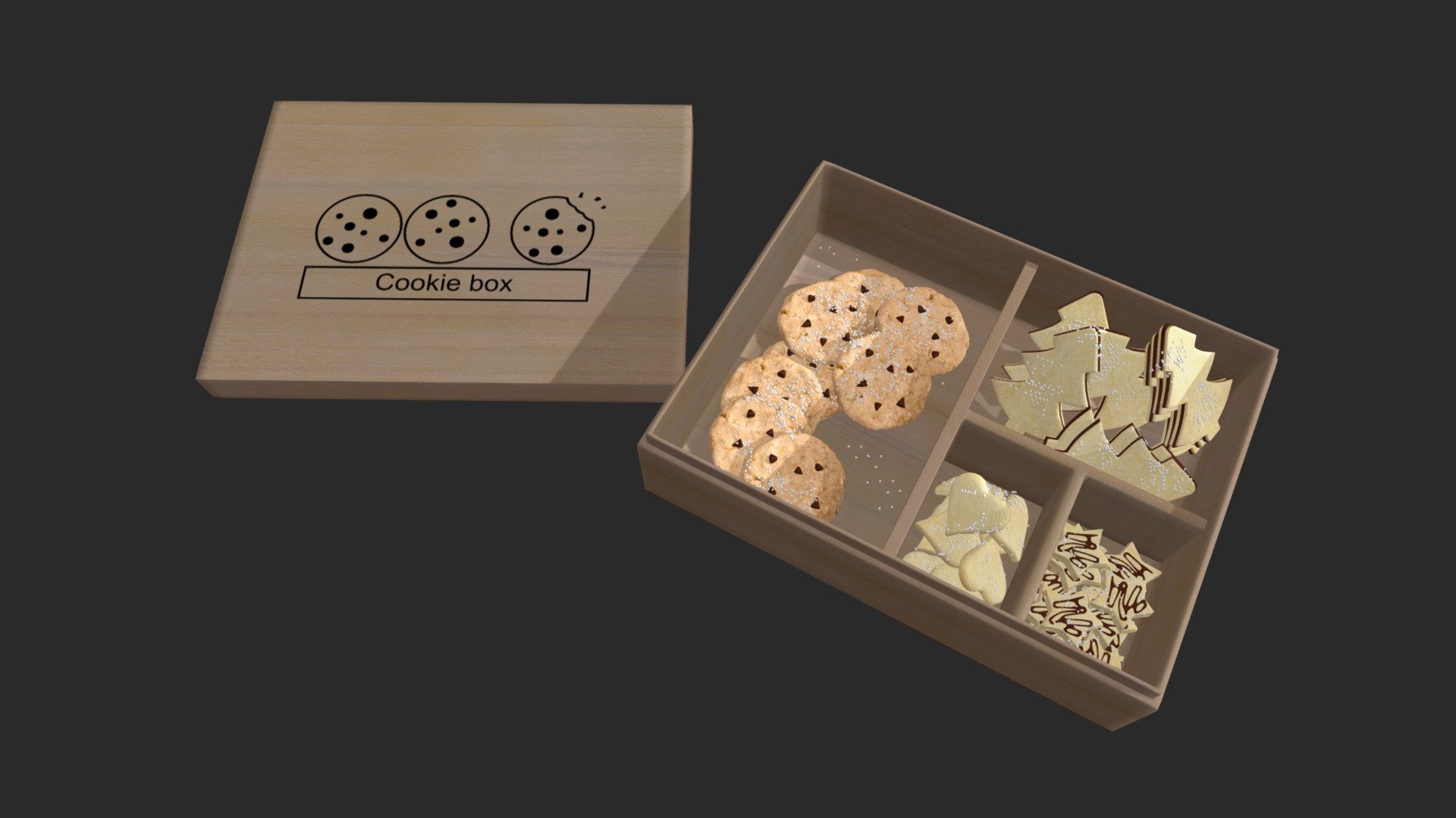 Cookie Box - 3D model by kirigirinon [27b14fc] - Sketchfab