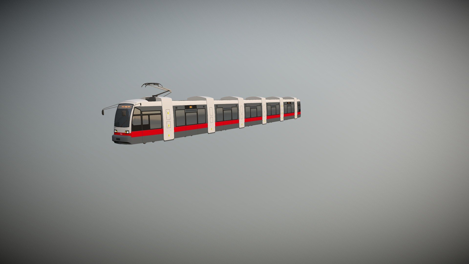 Low Poly Tram 1 - 3D model by lowpolymaster [27b3c2a] - Sketchfab