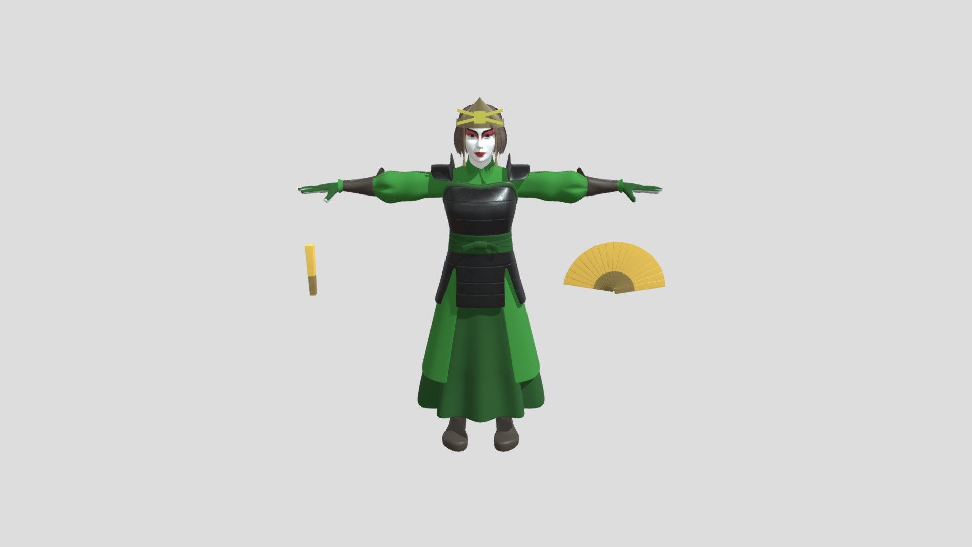 Suki Kyoshi Warrion Fanart - 3D model by Auriston Pacheco (@Auriston ...