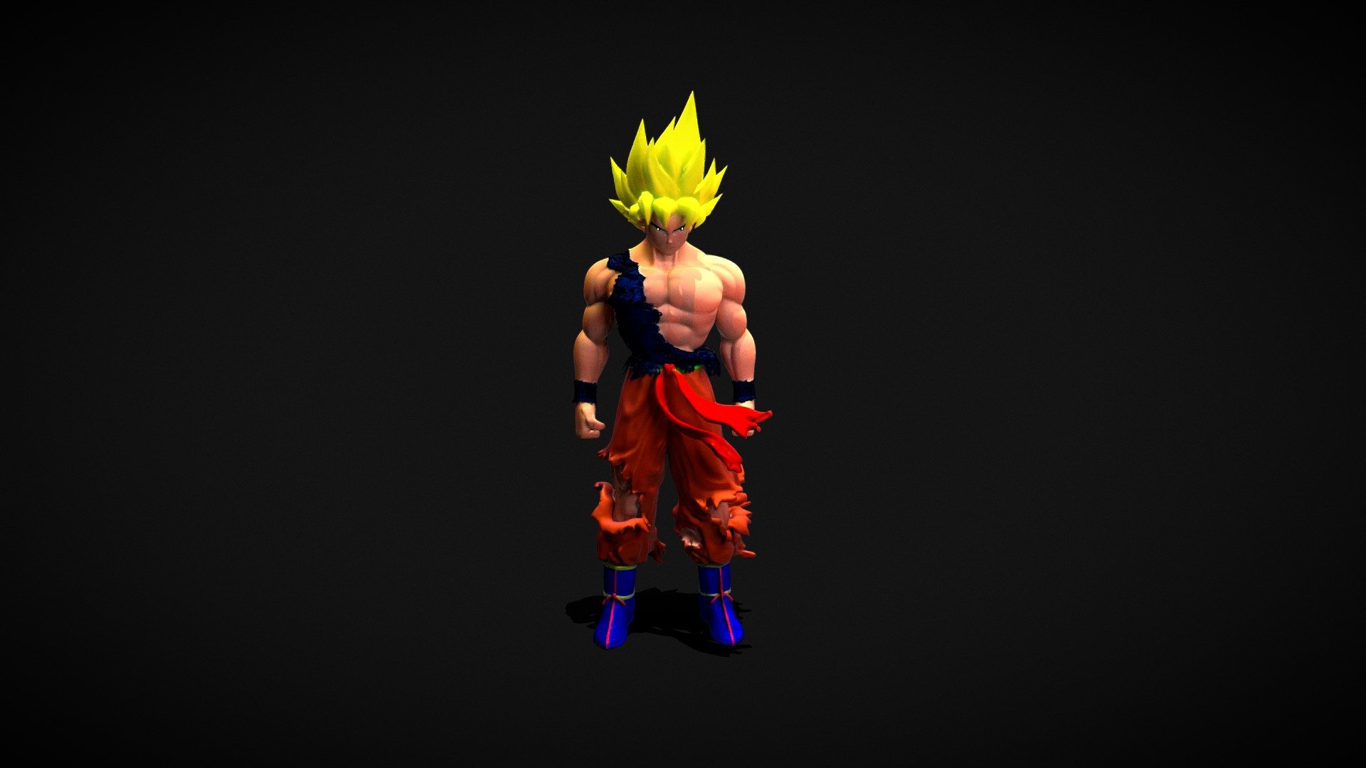 Goku 3d Printable - 3D model by SD Designer (@Mohan355634gh) [27b4fcc ...