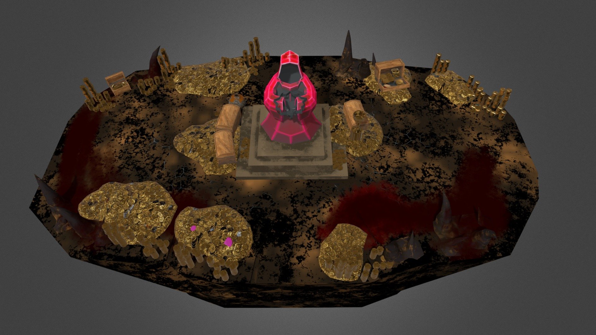 Hellscape Treasure Room (Old) - 3D model by Lyon Ynov Campus ...