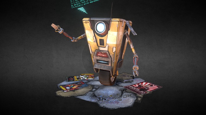 Claptrap CL4P-TP - 3D model by J.Howard (@jhdcosta) [27b5cc6] - Sketchfab
