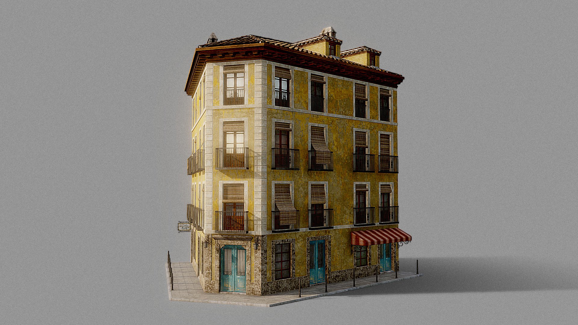 Old spanish house - Buy Royalty Free 3D model by Izat Abdraimov ...