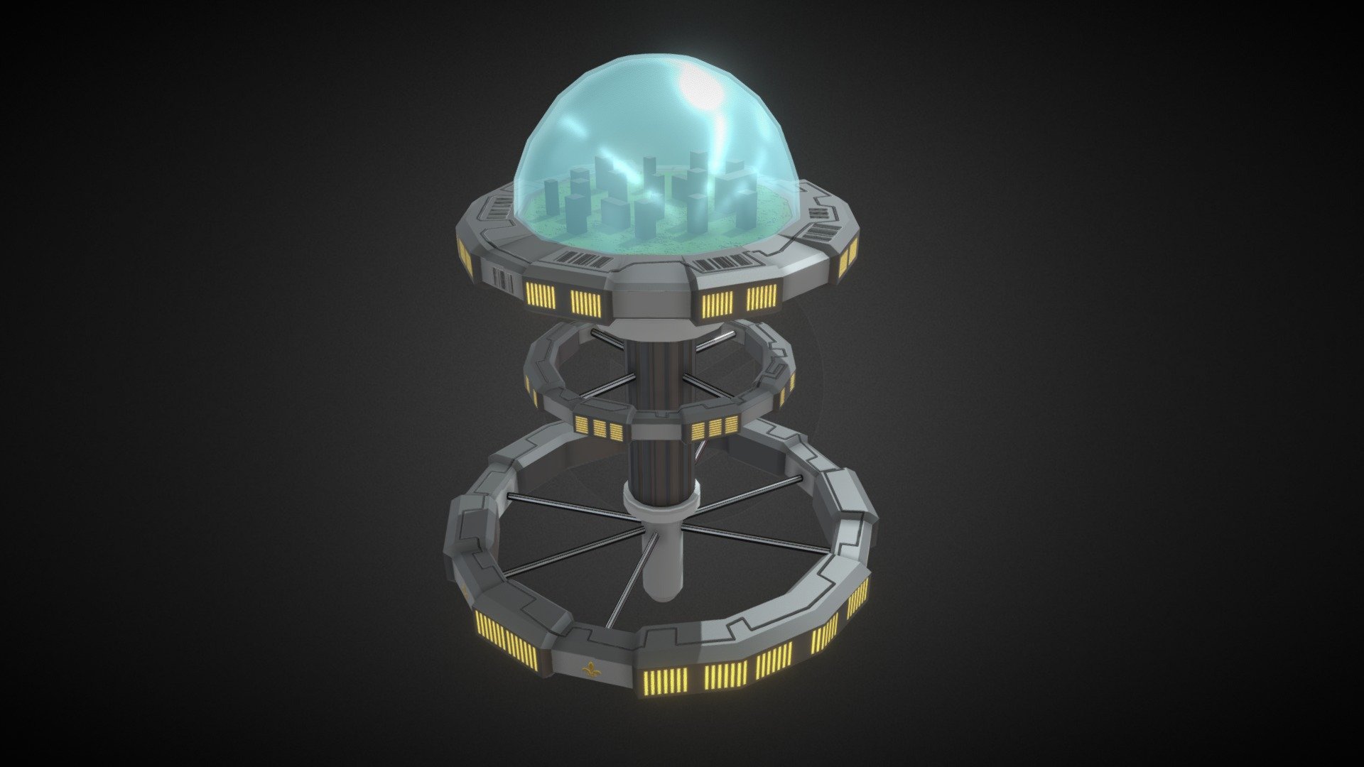 Day 7 - Space Station - 3D model by Kresnik [27baa97] - Sketchfab