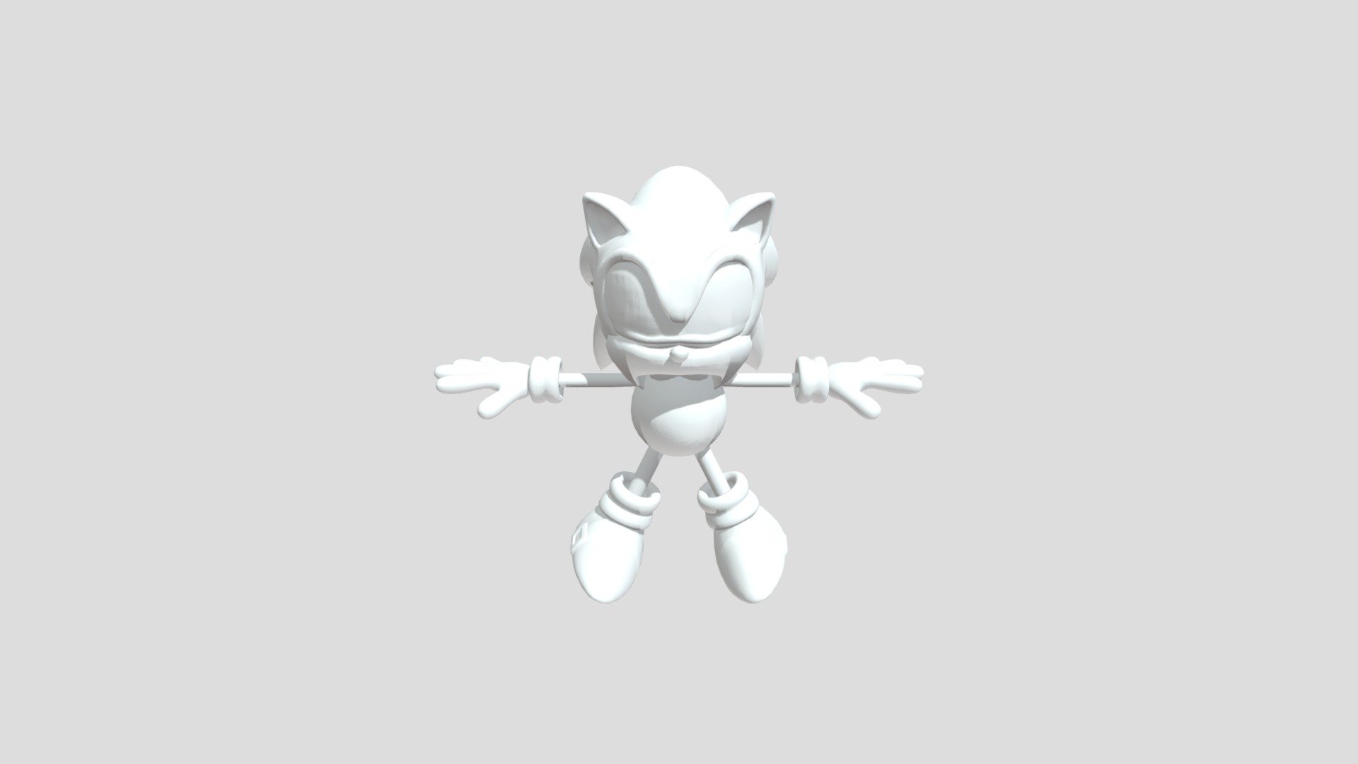 Classic Sonic - 3D model by Sponger (@Spongerlolz) [27bbd65] - Sketchfab
