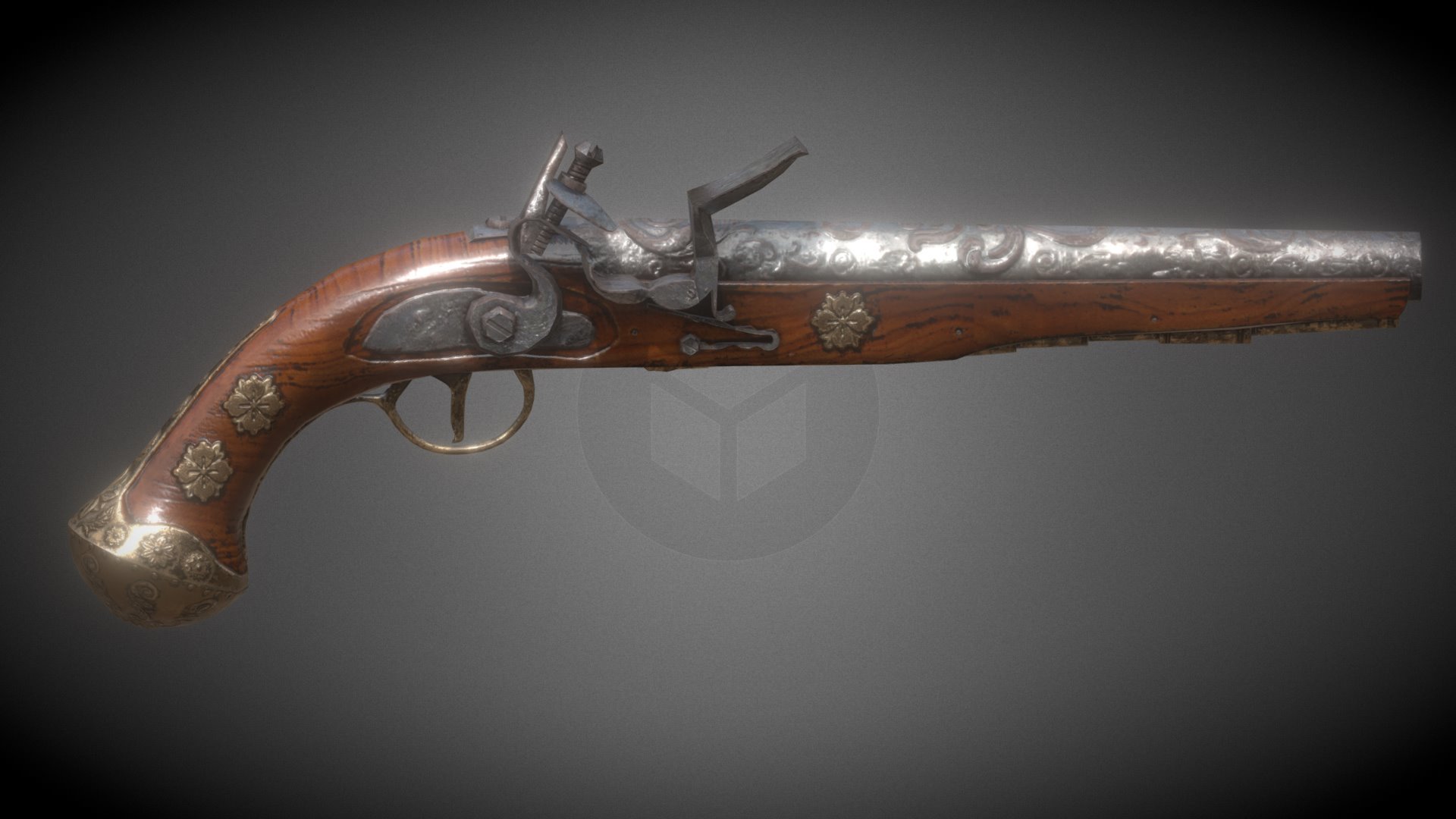 old gun - 3D model by lselai [27bc76f] - Sketchfab